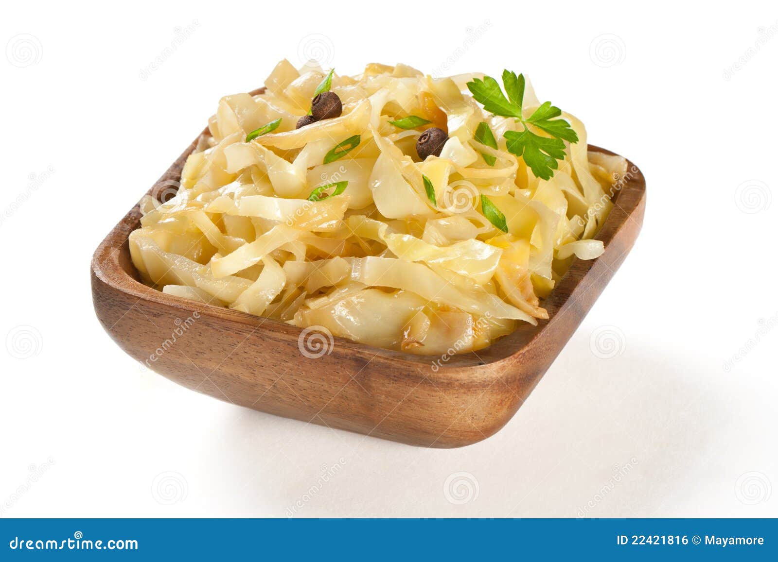 Col guisada en la placa foto de archivo. Imagen de almuerzo - 22421816