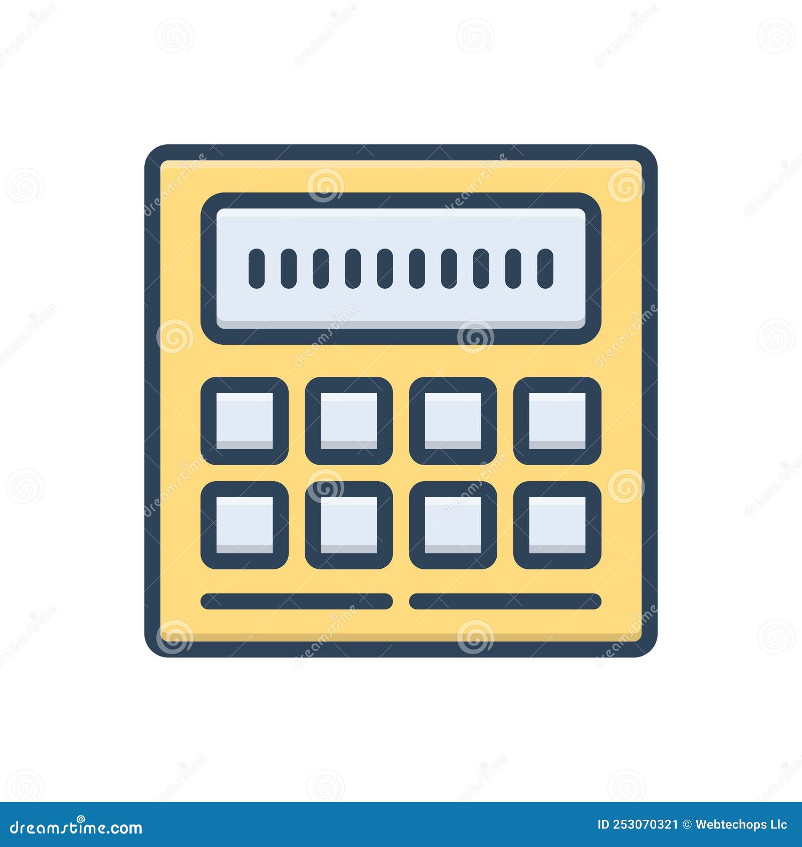Color Illustration Icon for Col, Calculation and Operations Stock ...