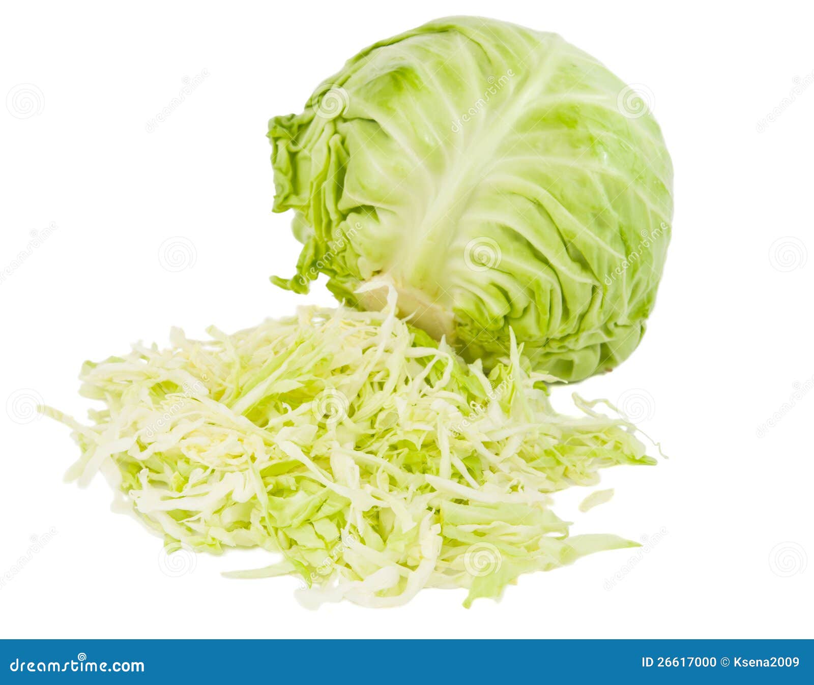 Col Verde Fresca Con El Corte Aislado Foto de archivo - Imagen de ...