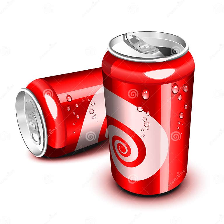 Cola can stock vector. Illustration of fluid, sugar, refreshment - 20279273
