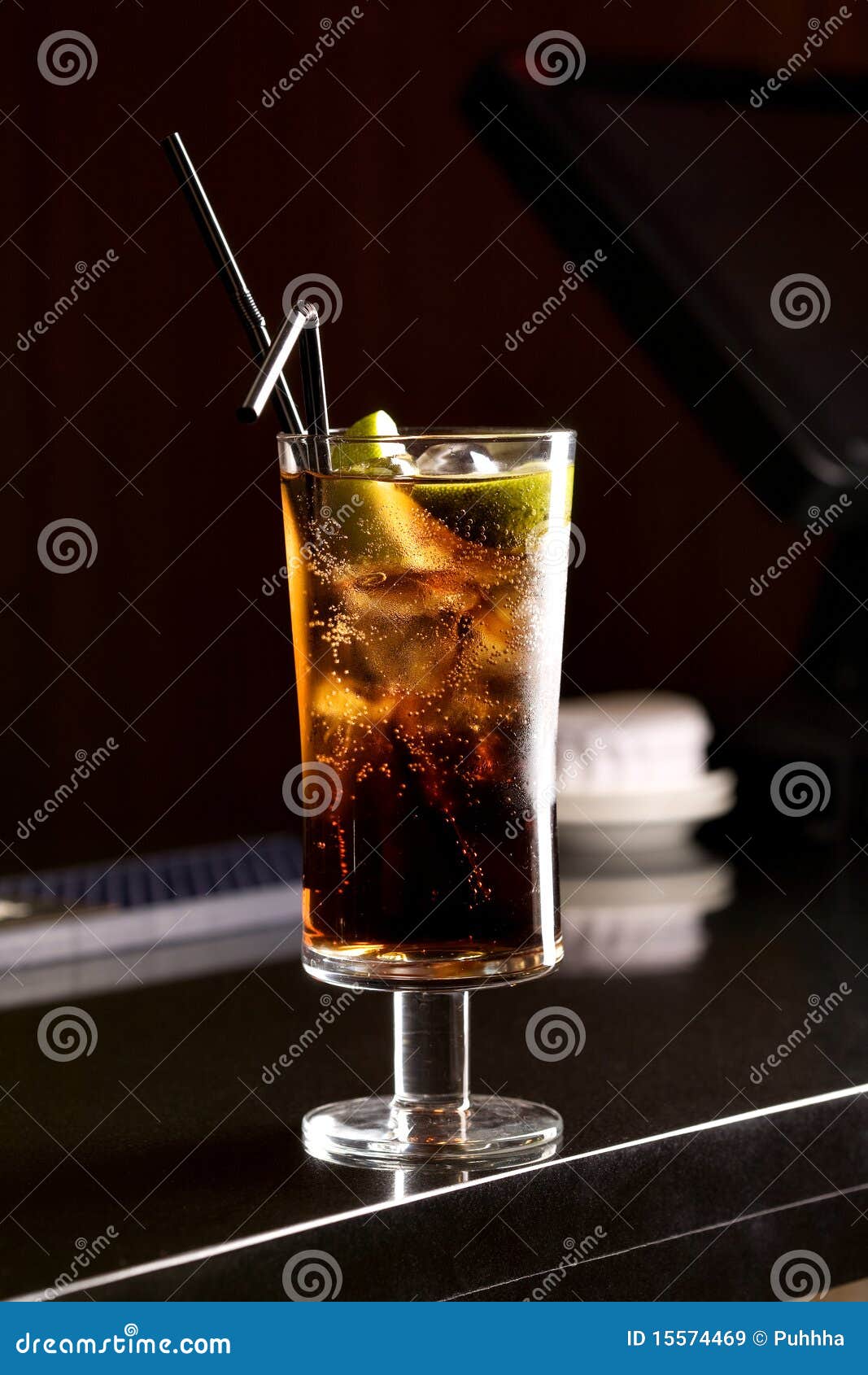 Cola Coktail stock image. Image of highball, cola, liquid - 15574469