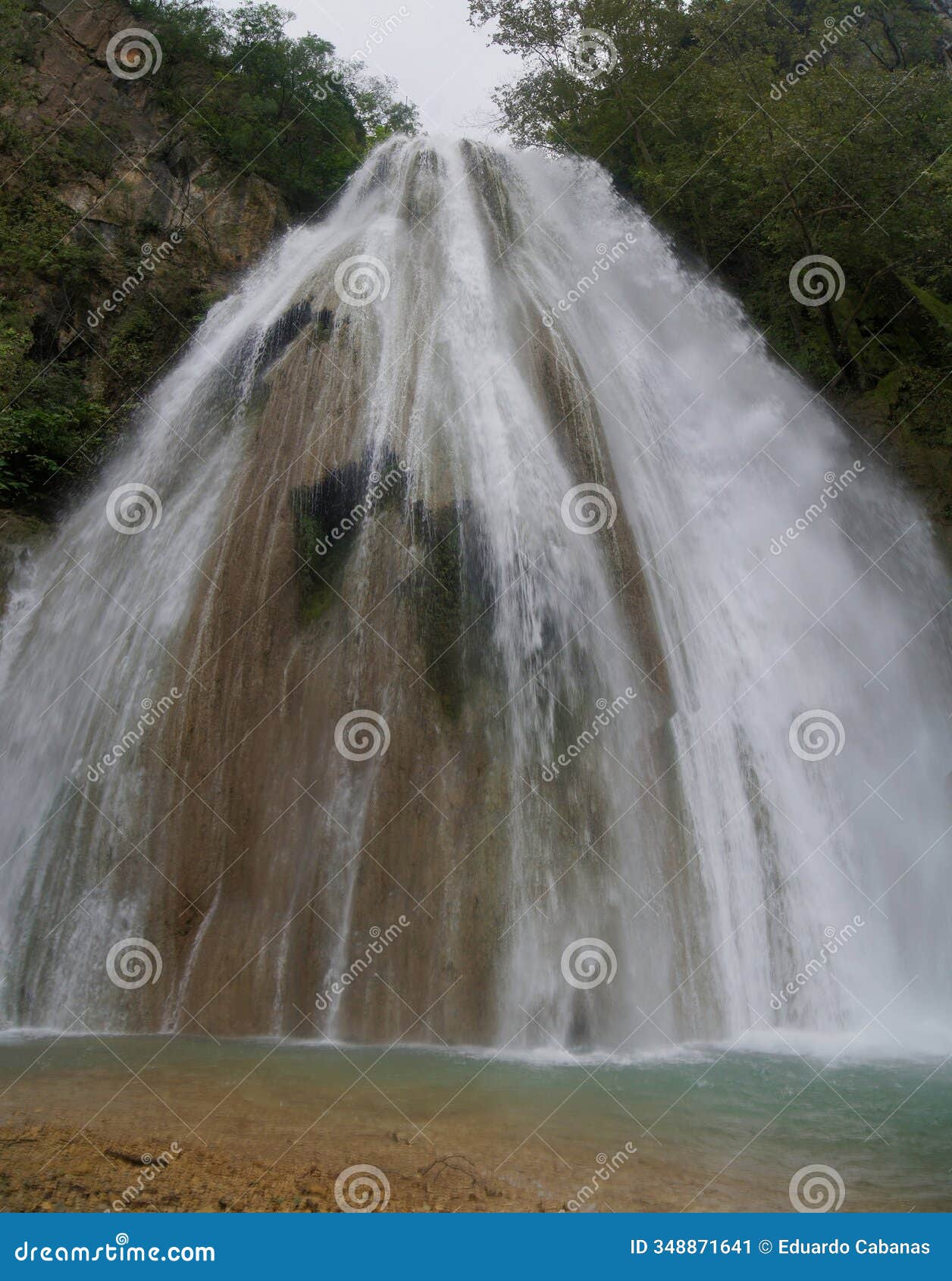 Cola De Caballo Waterfall, Monterrey, Nuevo Leon, Mexico Stock Image ...