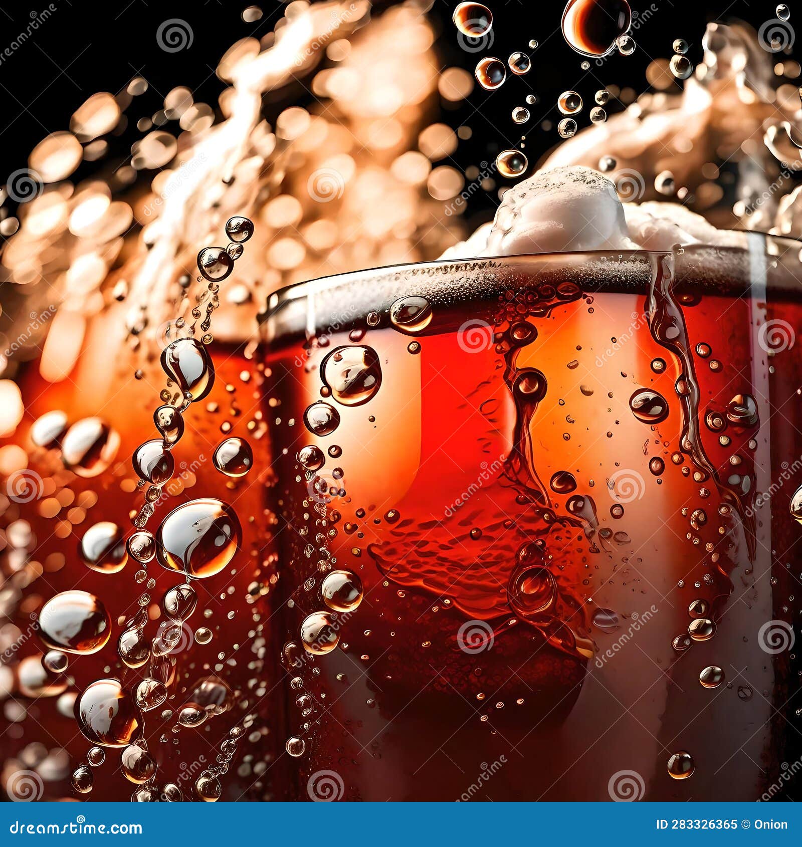 Cola Drink With Fizz - Ai Generated Image Royalty-Free Stock ...