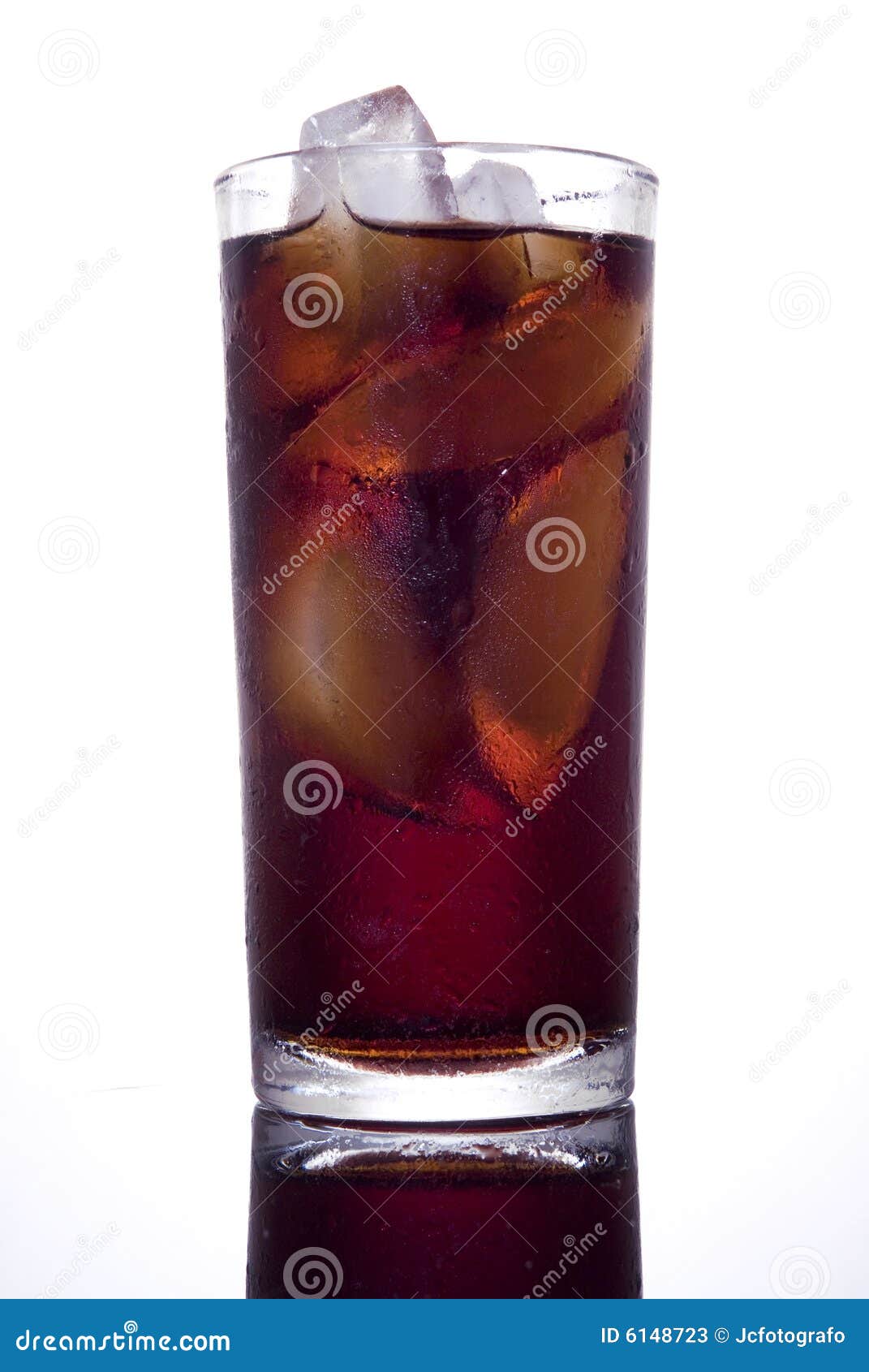 A cola glass with ace stock image. Image of glass, recreation - 6148723