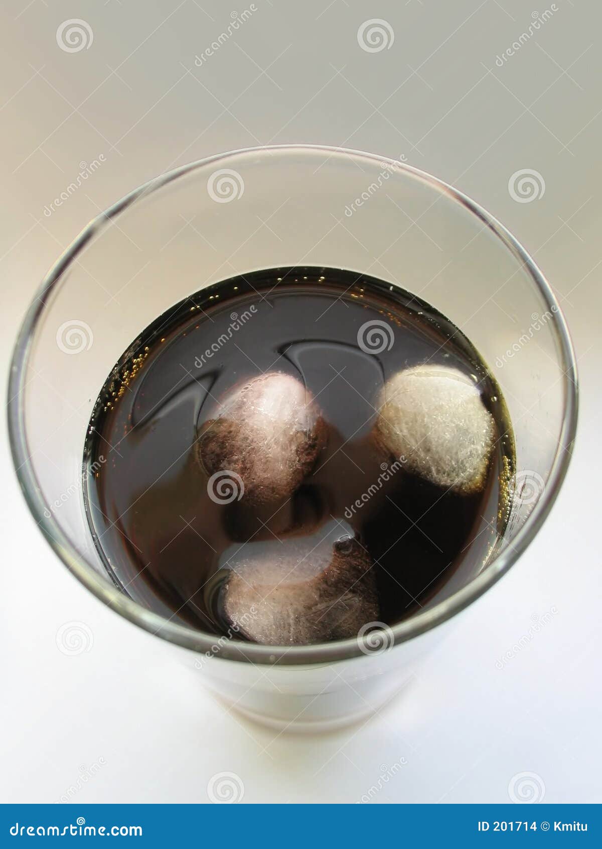 Cola on ice stock photo. Image of grey, pepsi, glassware - 201714