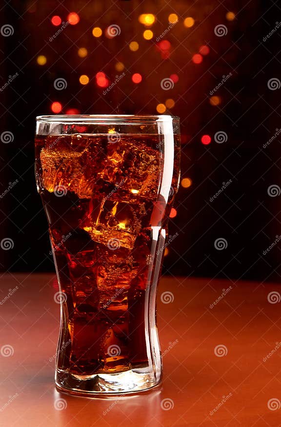 Cola with ice stock photo. Image of cocktail, bubbles - 22533666