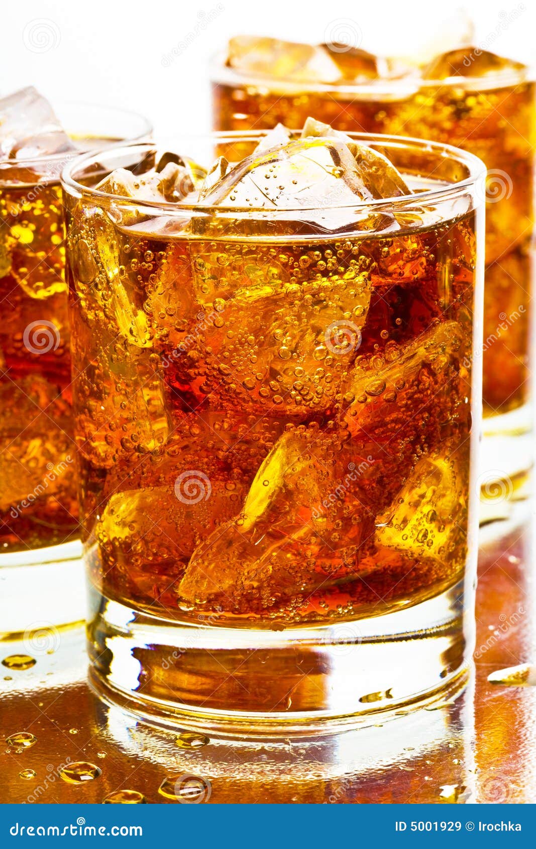 Cola and ice stock image. Image of glassware, fluid, beverage - 5001929