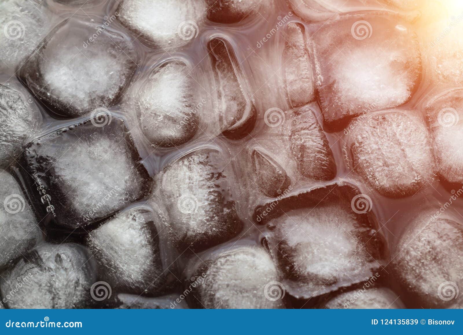 Cola with ice background stock image. Image of foam - 124135839