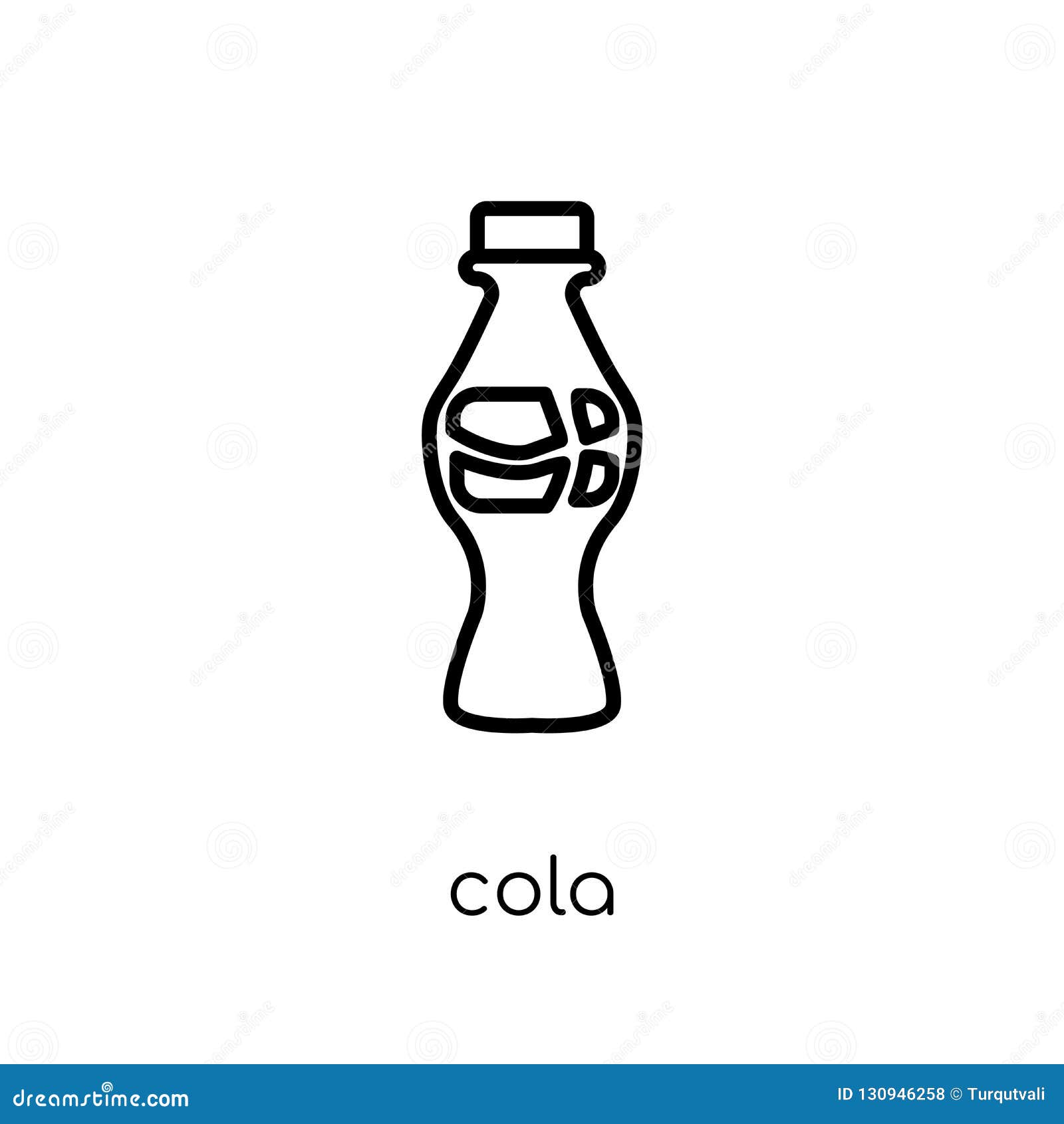 Cola Icon from Drinks Collection. Stock Vector - Illustration of water ...