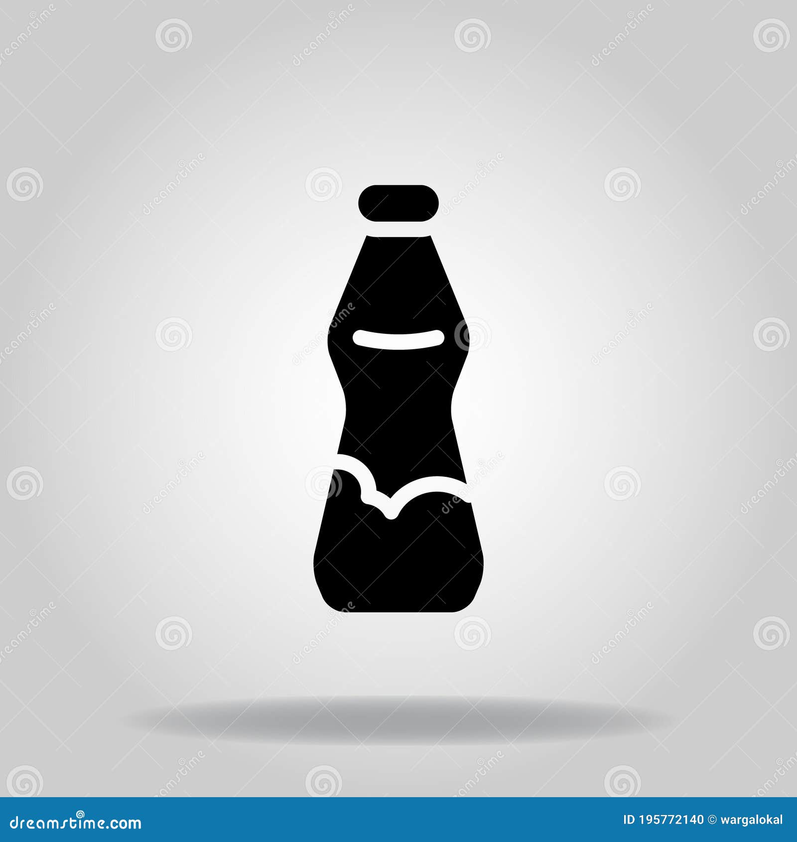 Cola icon or logo in glyph stock vector. Illustration of soda - 195772140