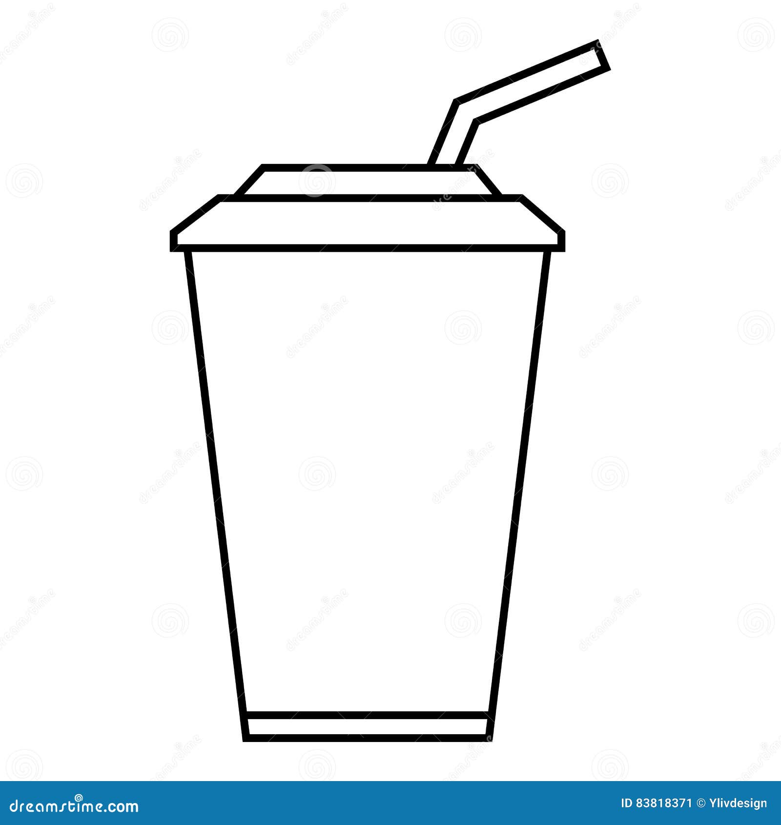 Cola icon, outline style stock vector. Illustration of paper - 83818371