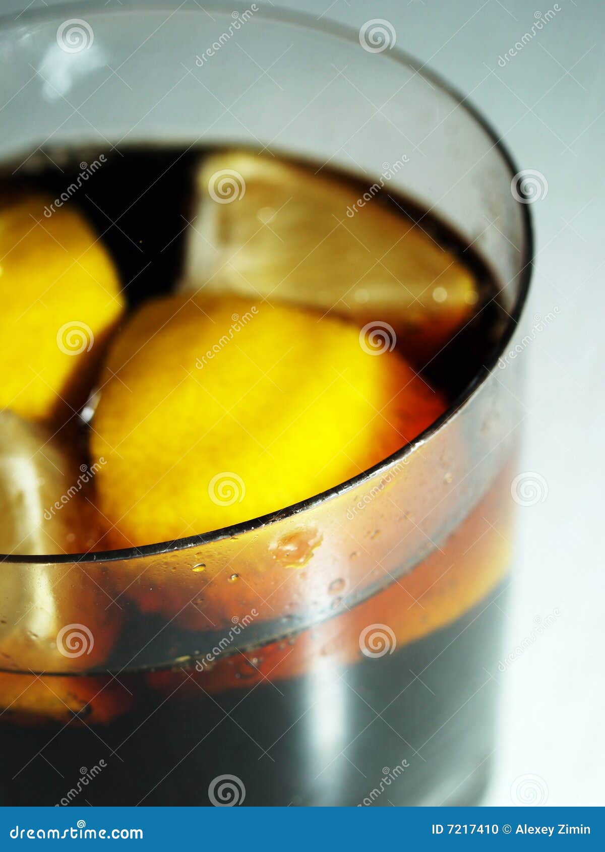 COLA with LEMON stock photo. Image of drop, fresh, lemon - 7217410