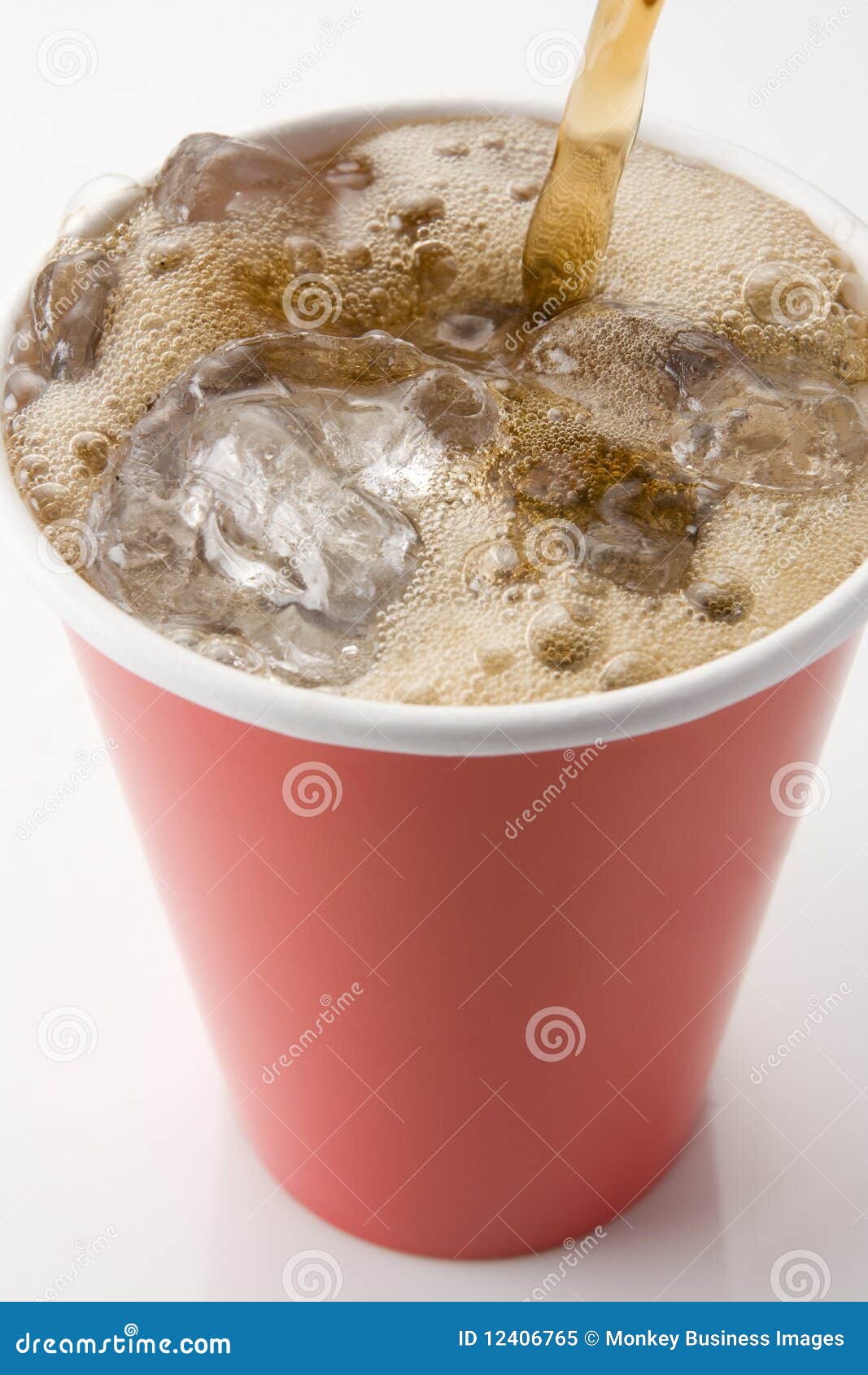 Cola in Paper Cup stock image. Image of space, white - 12406765