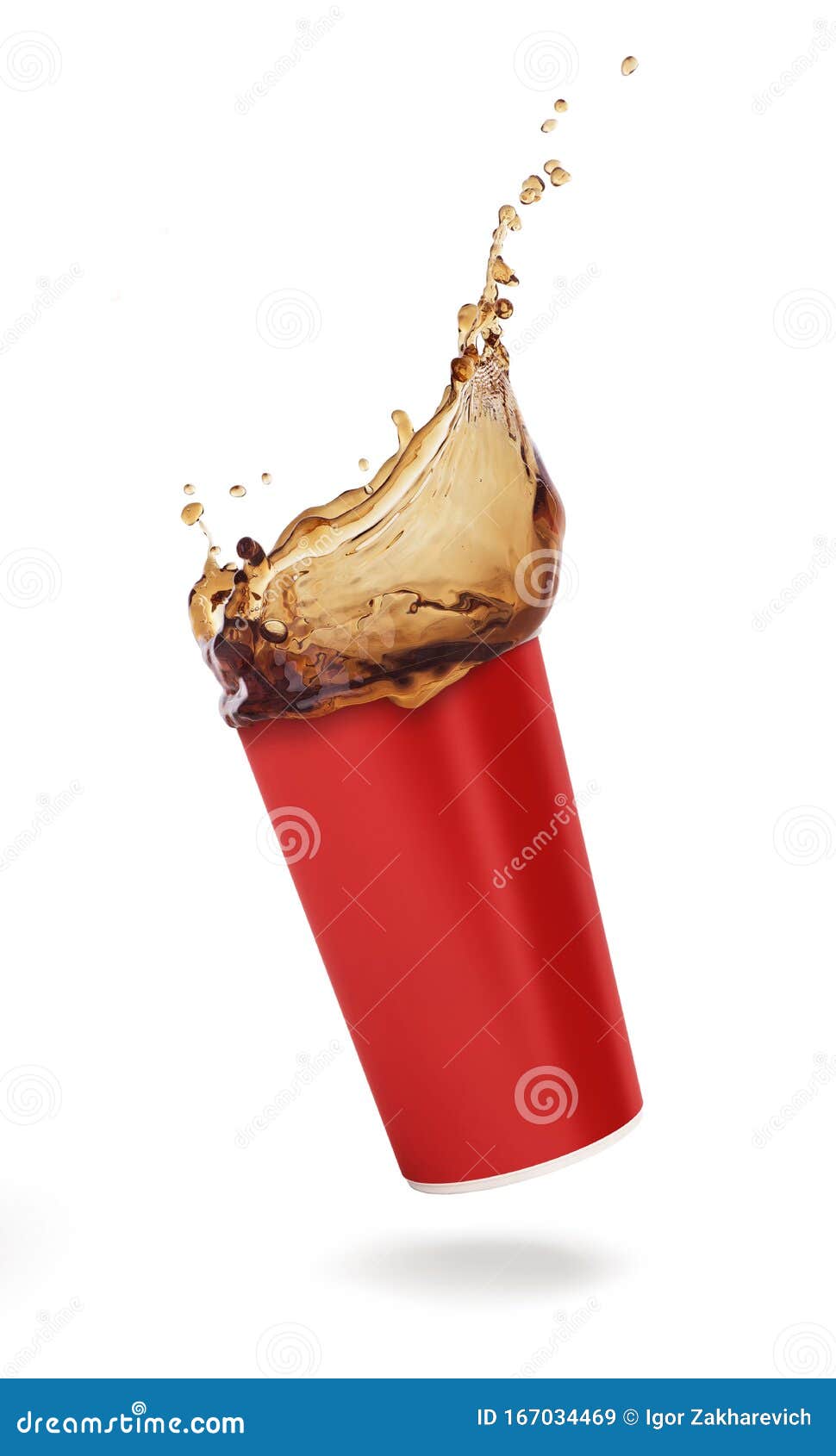 Cola in a paper cup stock image. Image of template, bread - 167034469