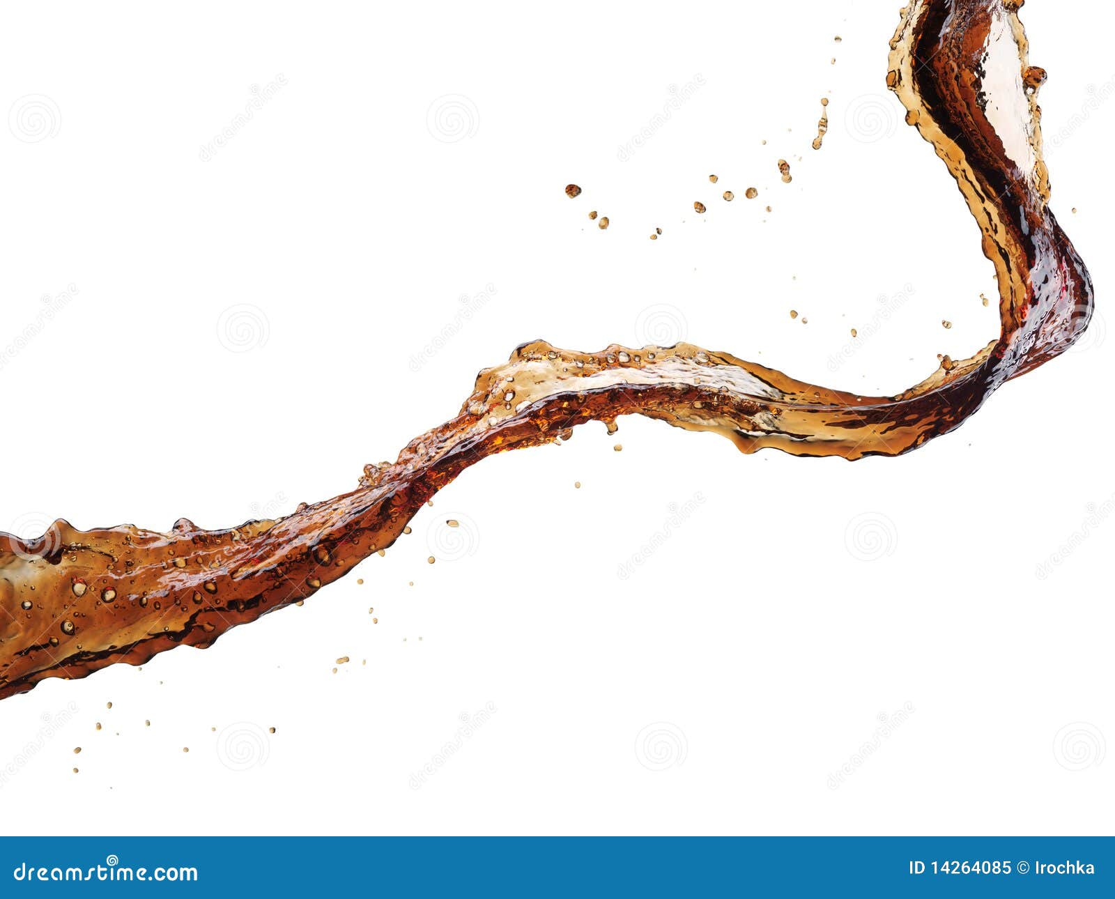 Cola Splash stock image. Image of stream, flow, beverage - 14264085