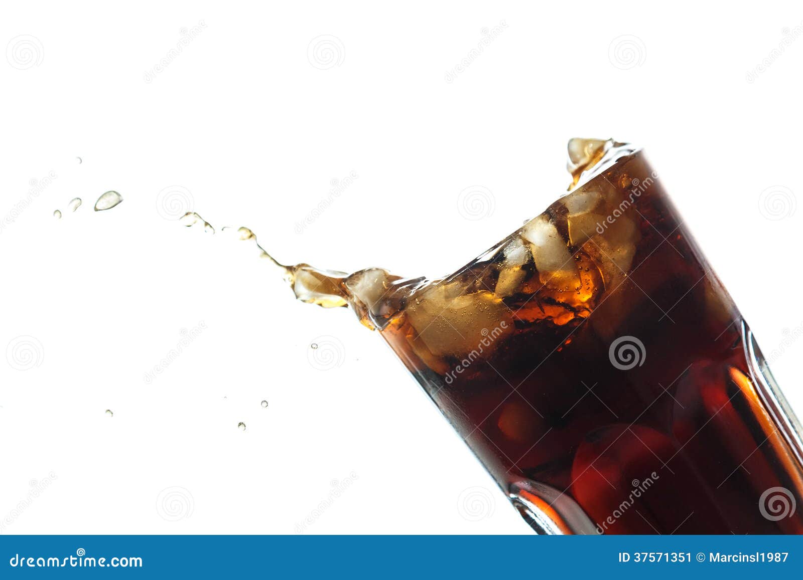 Cola splash stock image. Image of cube, cola, spilling - 37571351