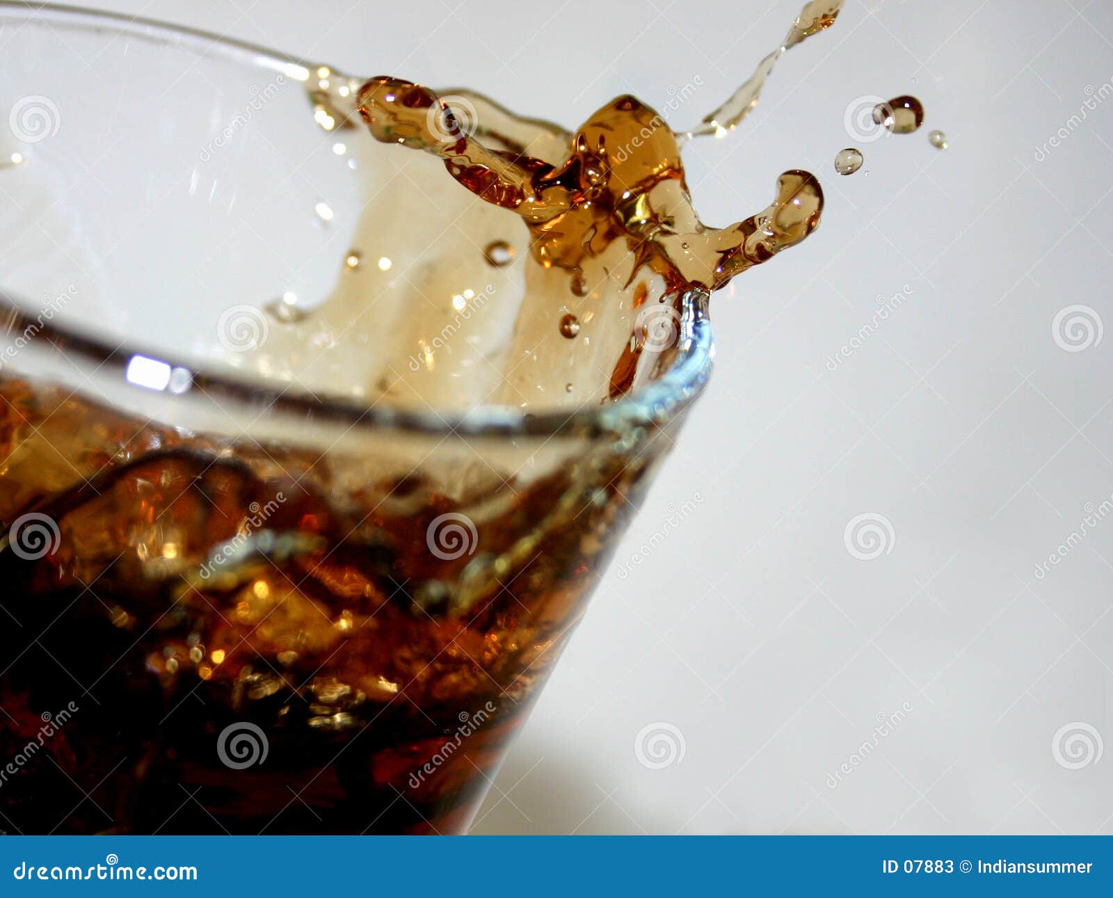 Cola splash II stock image. Image of neck, water, liquid - 7883