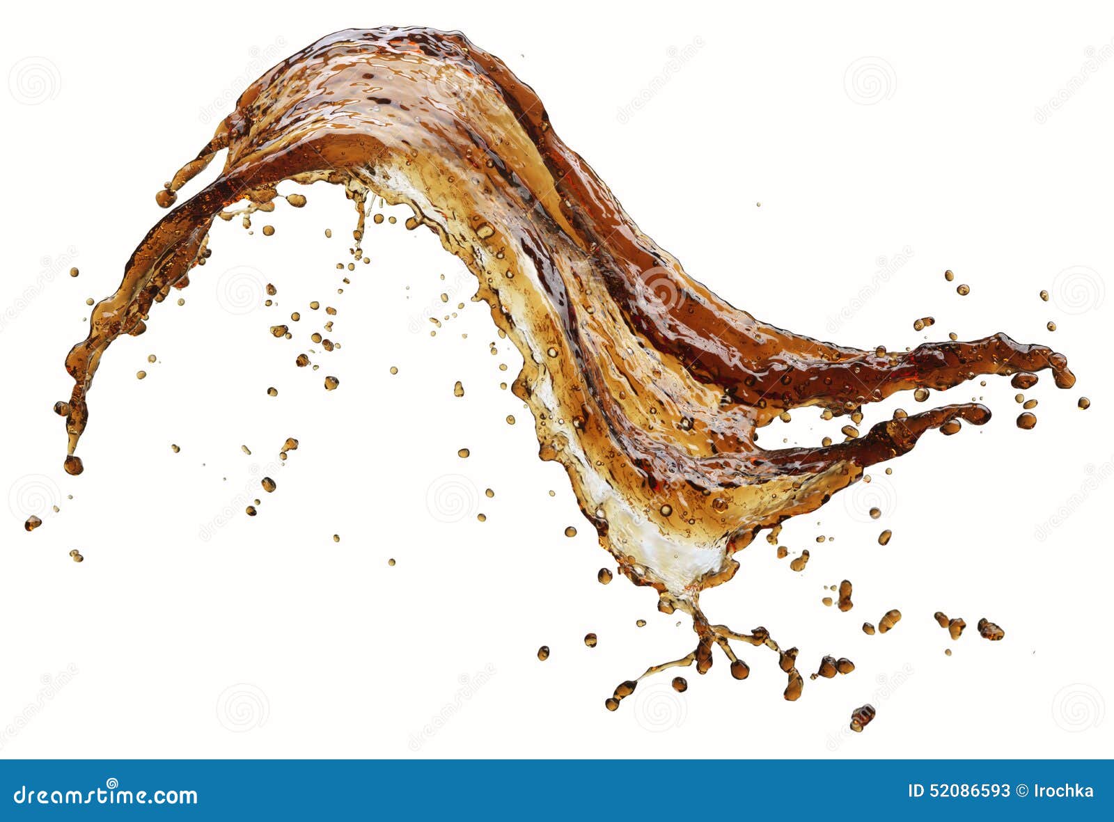 Cola splash isolated stock image. Image of white, drop - 52086593