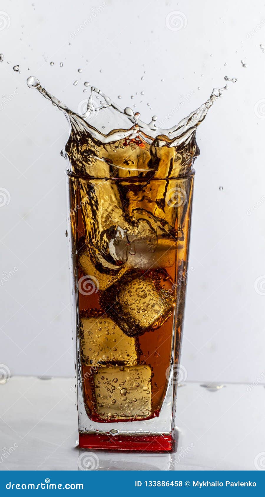 Cola Splash, There is Some Movement in the Splashes Close Up Stock ...