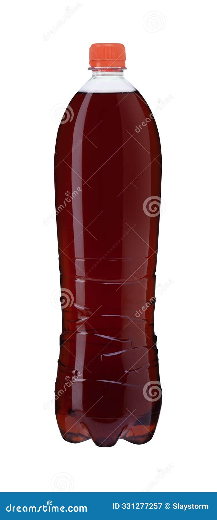 Cola in Transparent Plastic Bottle. Front View Stock Image - Image of ...
