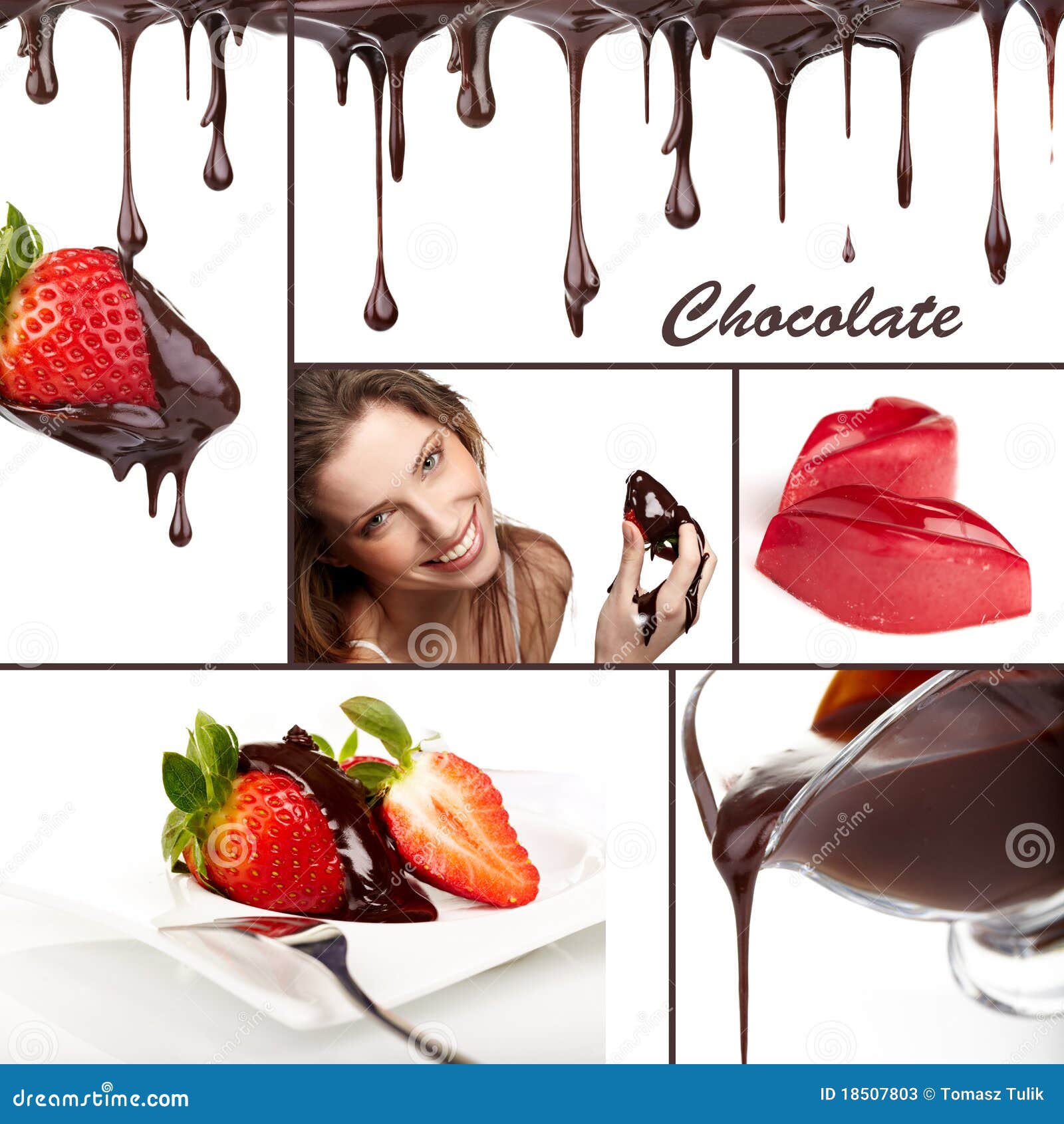 Colage del chocolate imagen de archivo. Imagen de salubridad - 18507803