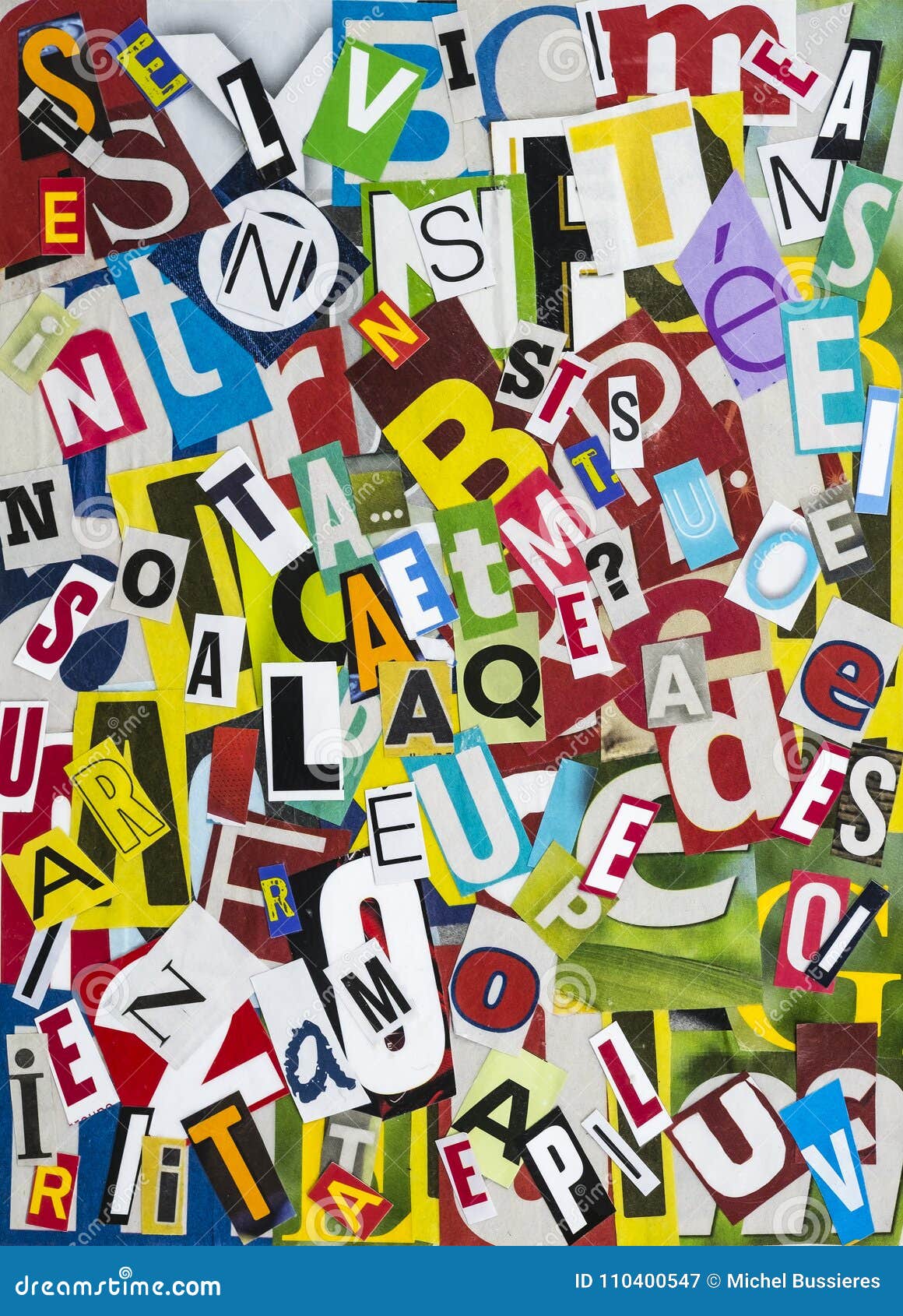 Colagem Da Fonte Do Jornal E Do Compartimento Ilustração Stock ...