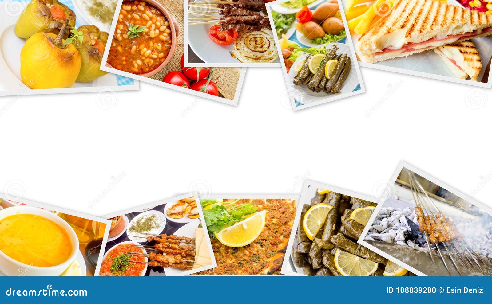 Colagem Turca Tradicional Dos Alimentos Foto de Stock - Imagem de ...