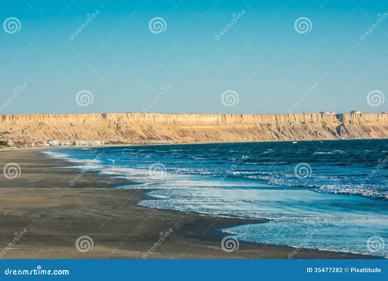 Colan Beach Peruvian Coast Piura Peru Stock Photography | CartoonDealer ...