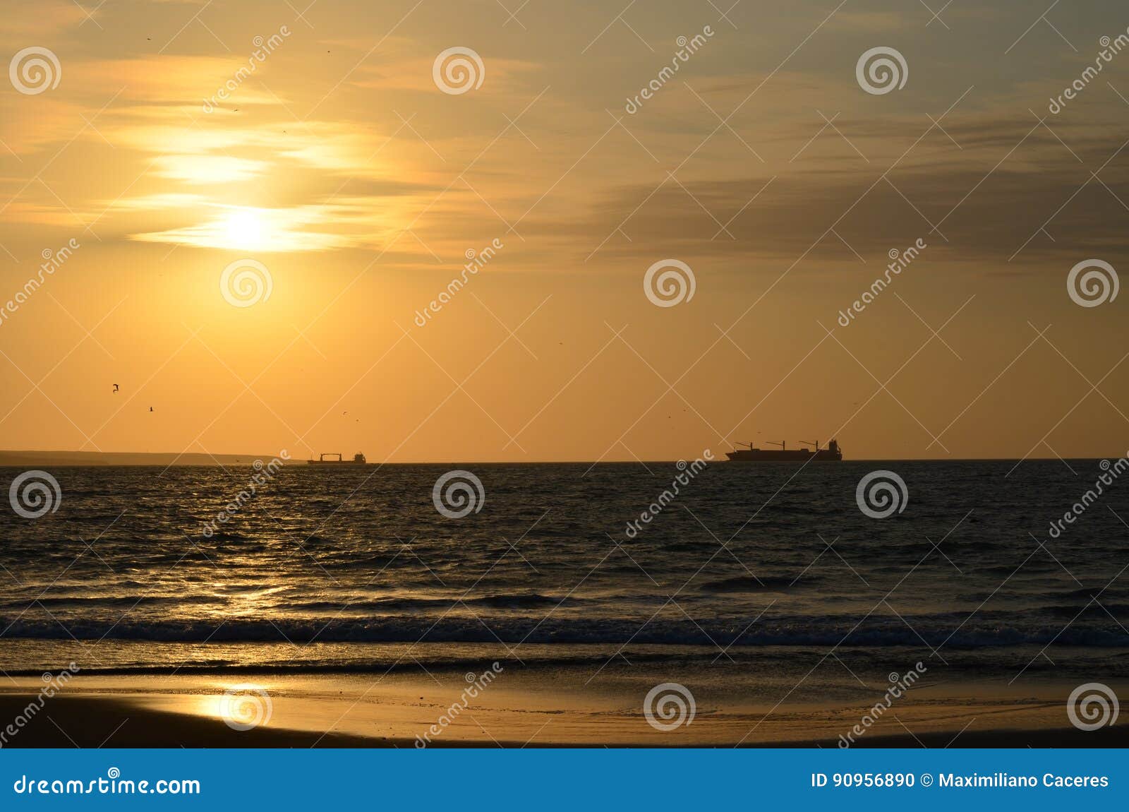 Colan Sunset - Piura - Peru Stock Photo - Image of peru, sunset: 90956890