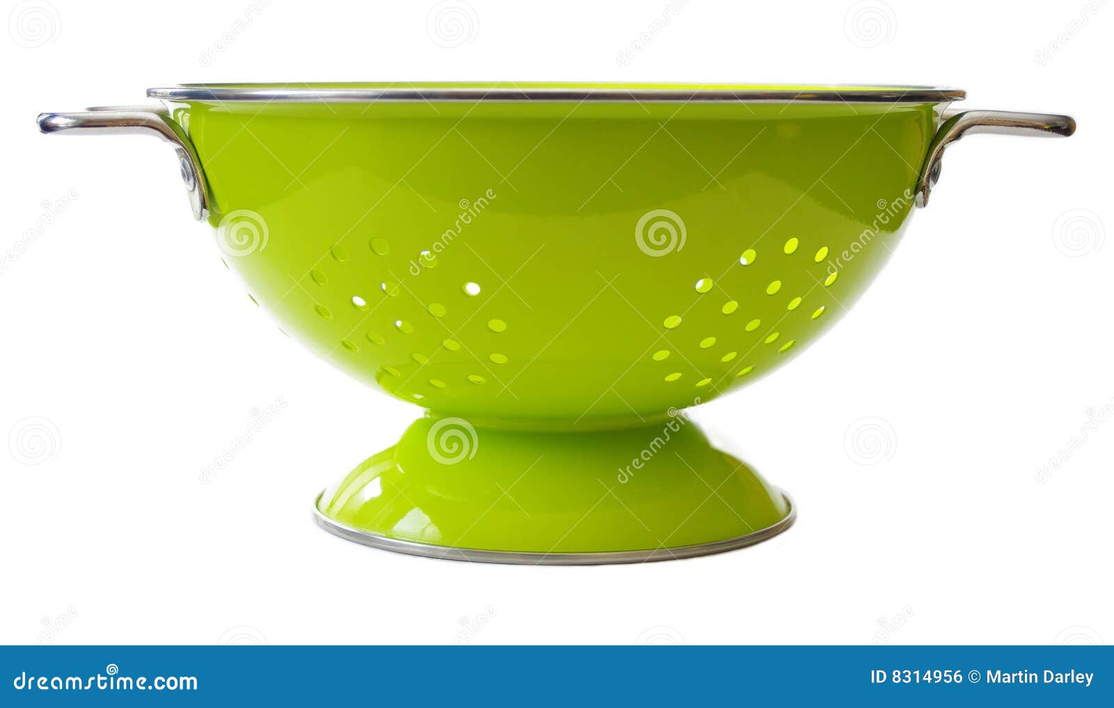 Colander stock photo. Image of strain, metal, isolated - 8314956
