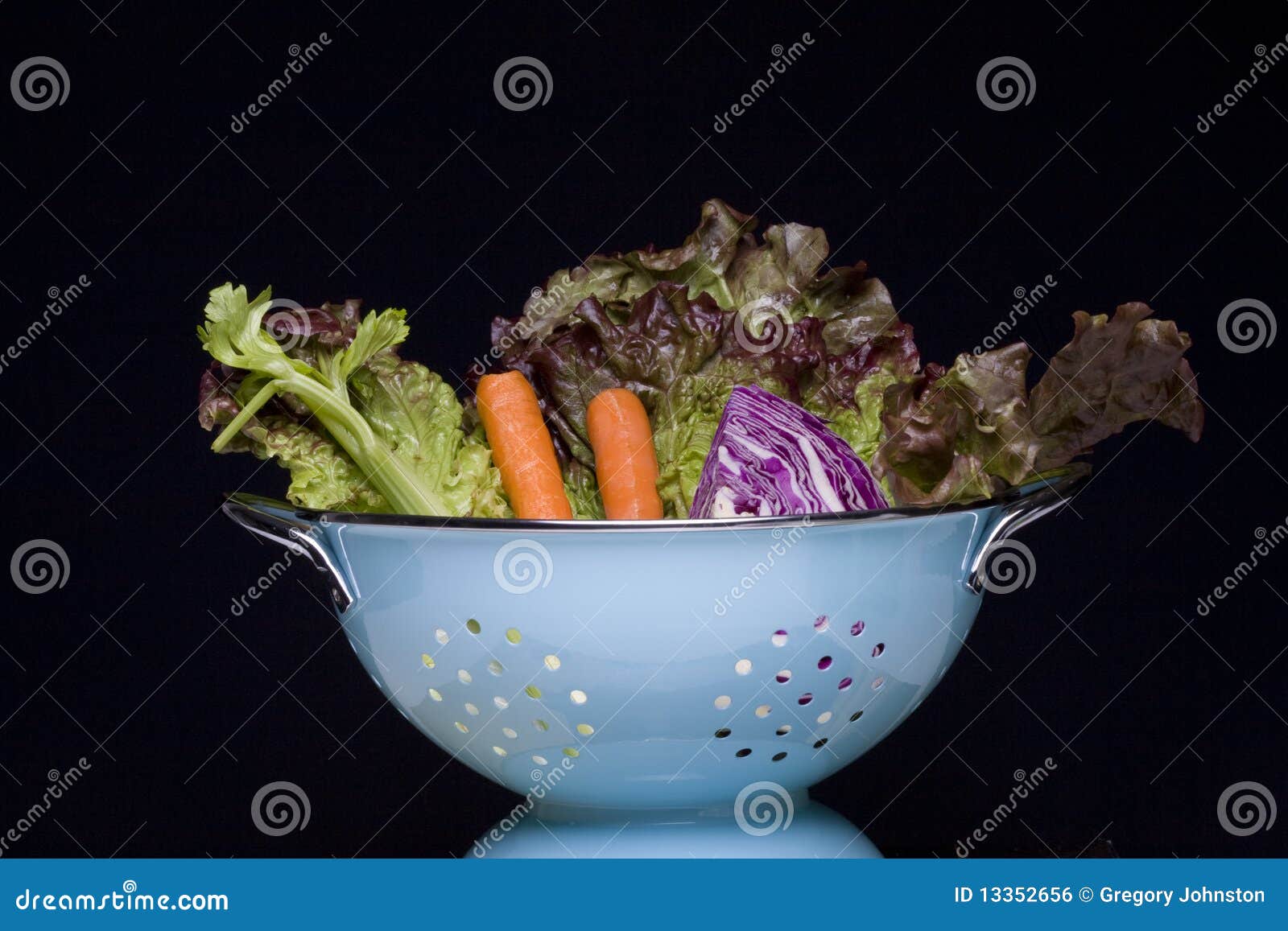 Colander Filled with Salad Veggies. Stock Photo - Image of texture ...