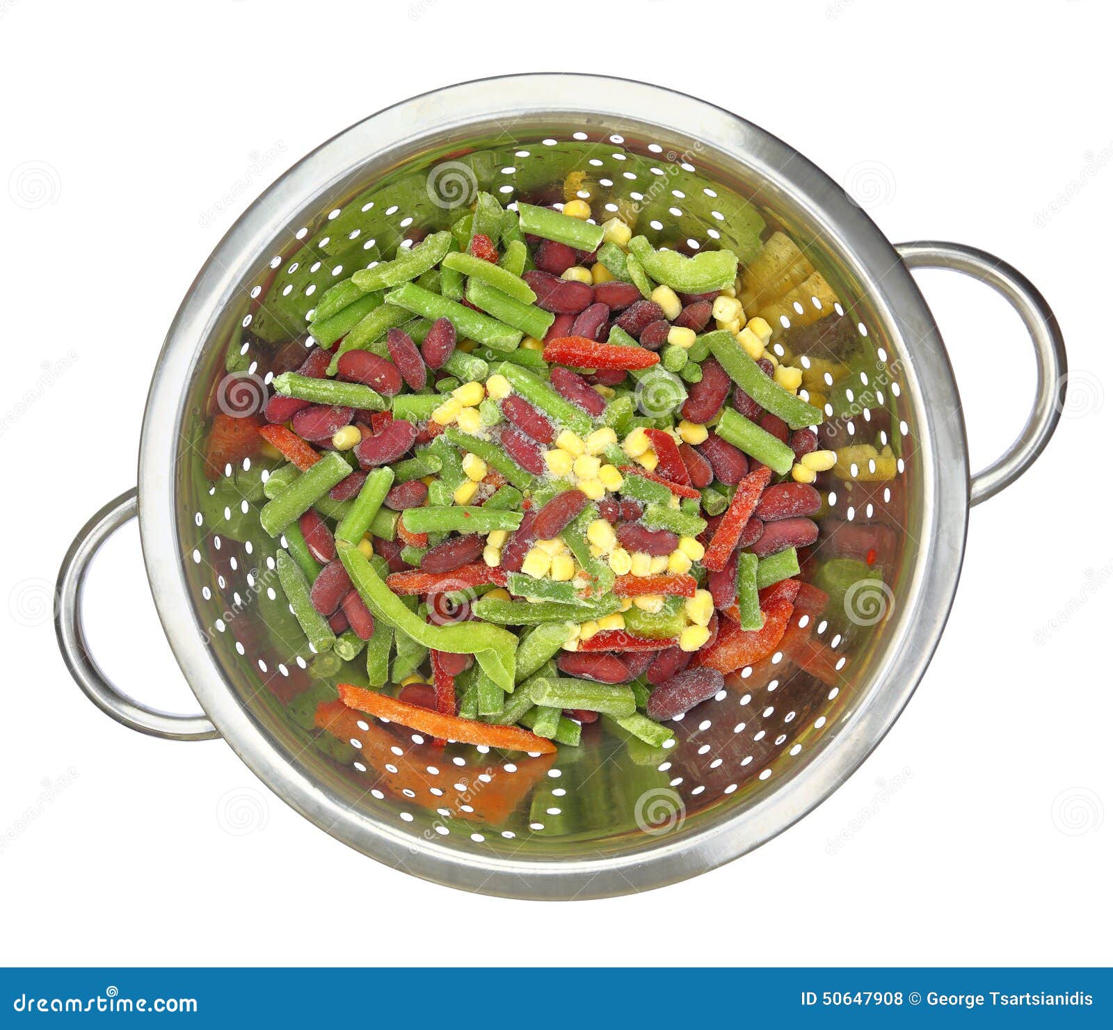 Colander with Frozen Mixed Vegetables Stock Photo - Image of food ...