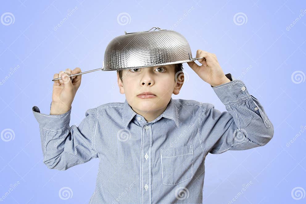 Colander hat stock photo. Image of strainer, cooking - 22849944