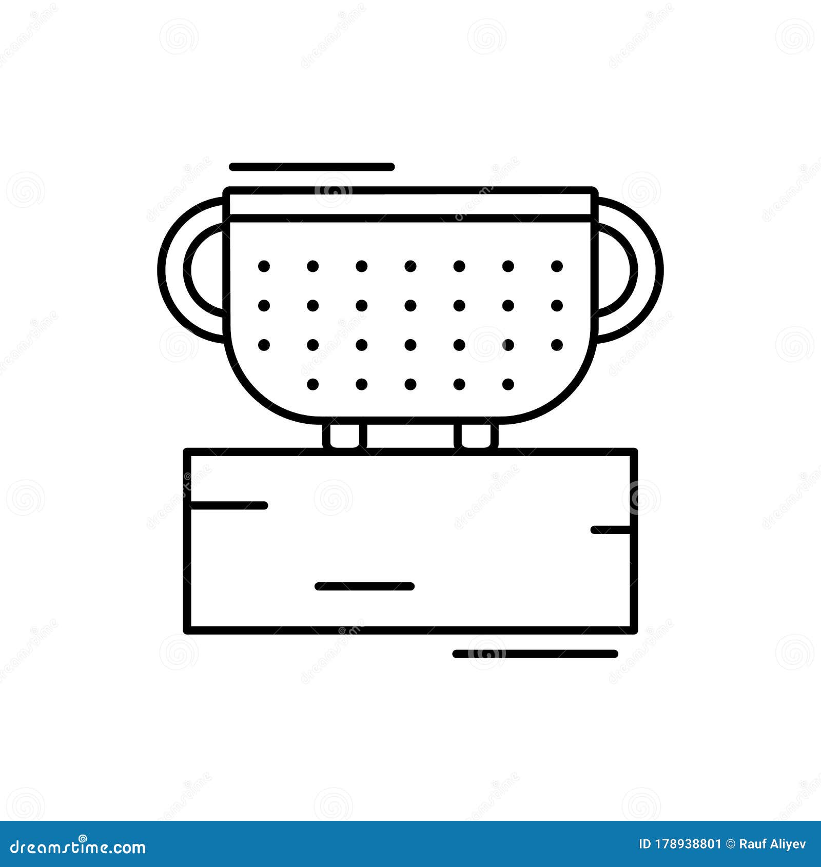 Colander Icon. Simple Line, Outline Vector Elements of Kitchen Object for Ui and Ux, Website or ...