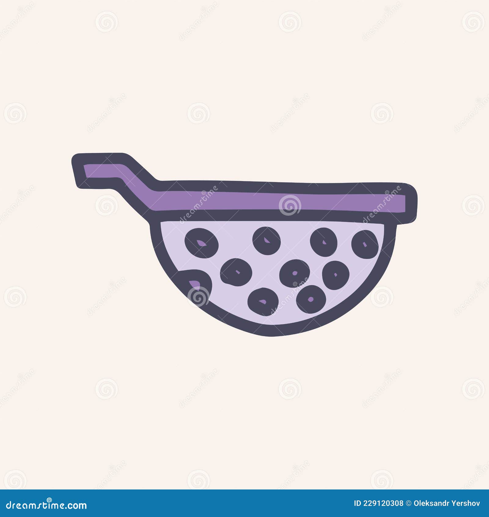 Colander. Vector Drawing | CartoonDealer.com #123119857