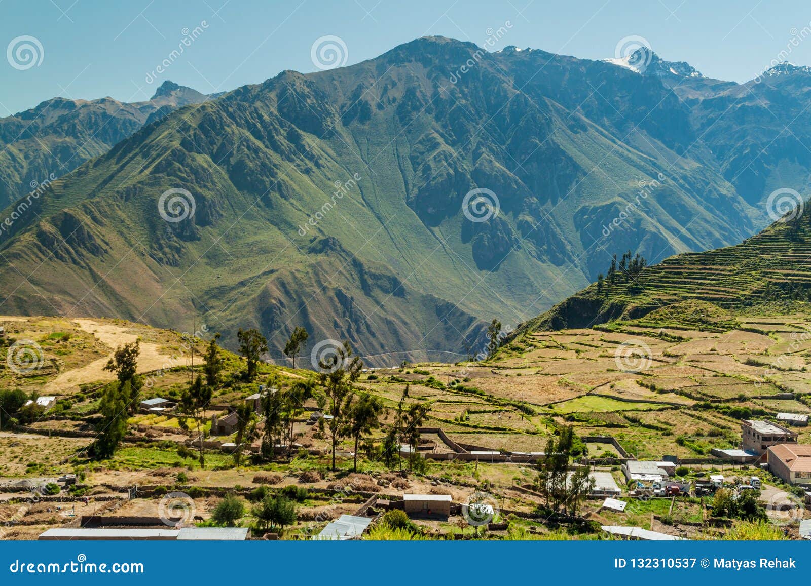 Colca canyon stock image. Image of mountain, altitude - 132310537