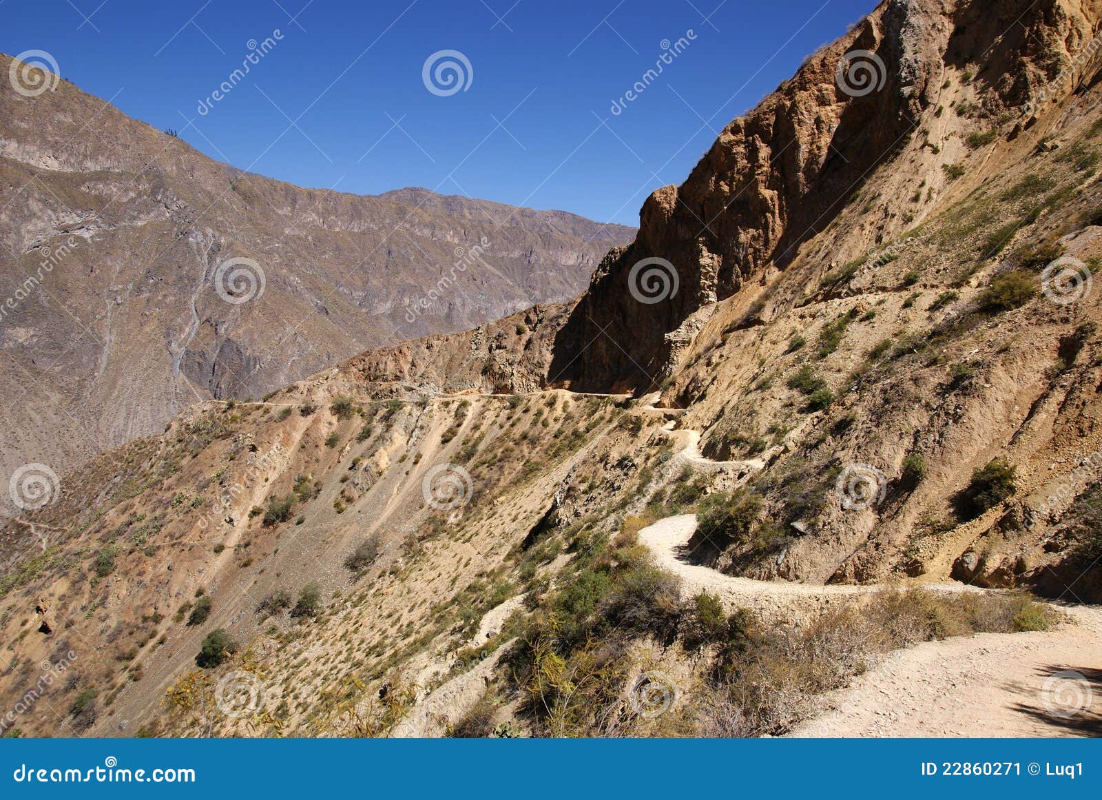 Colca canyon, Peru stock image. Image of hiking, panorama - 22860271