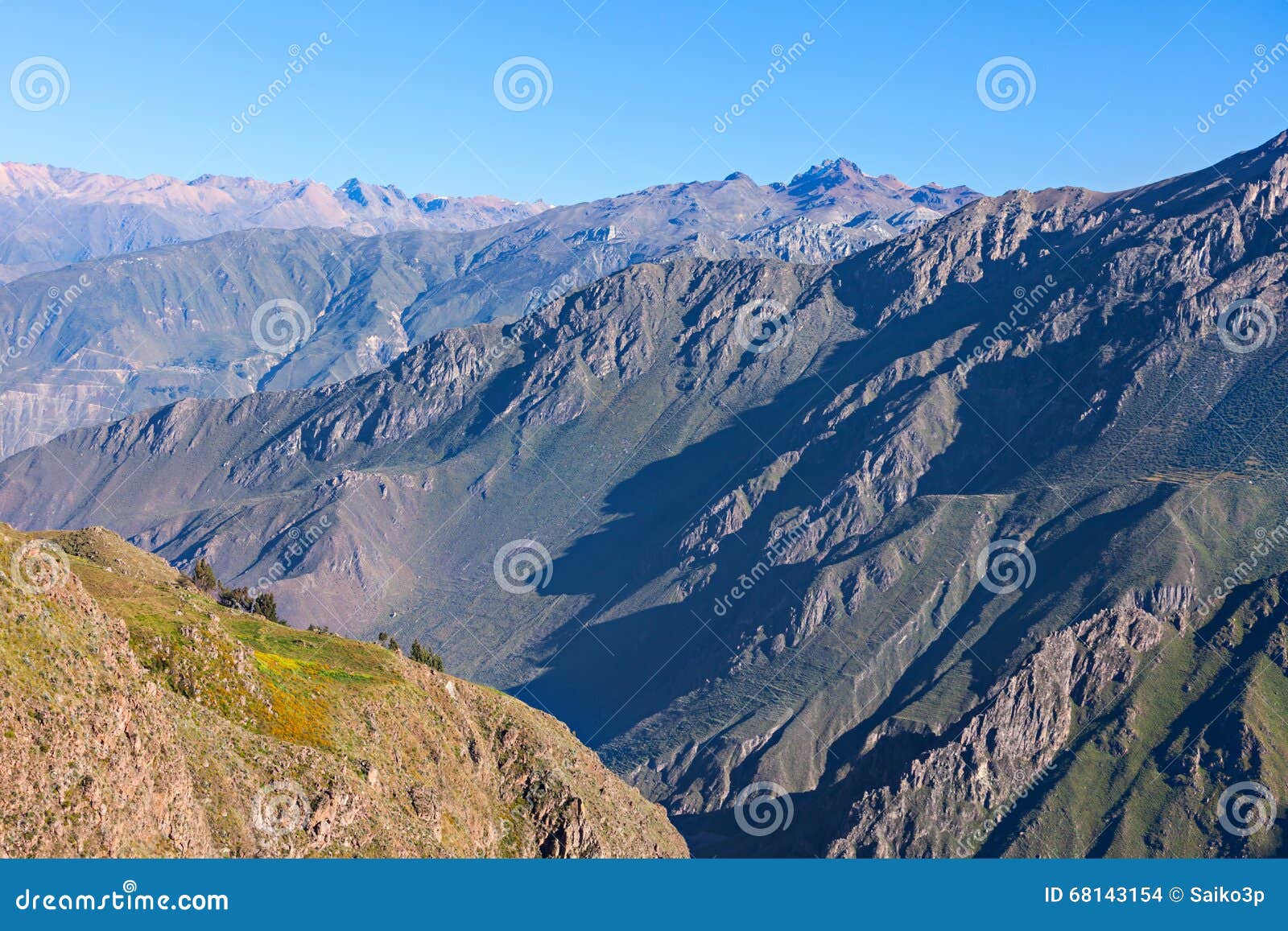 Colca Canyon, Peru stock photo. Image of inca, field - 68143154
