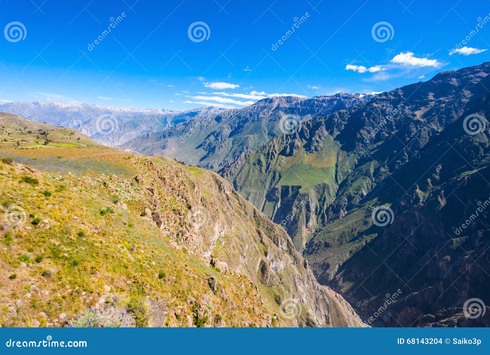 Colca Canyon, Peru stock photo. Image of canyon, panoramic - 68143204