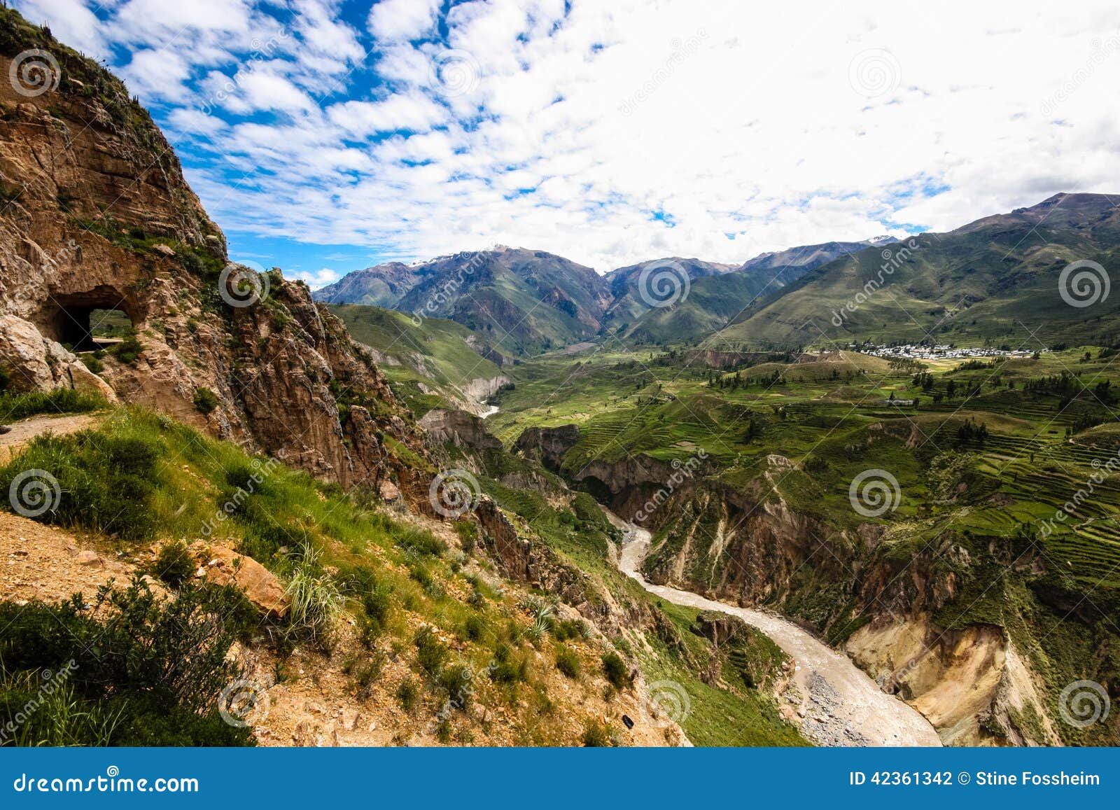 Colca Canyon stock photo. Image of green, hiking, environment - 42361342