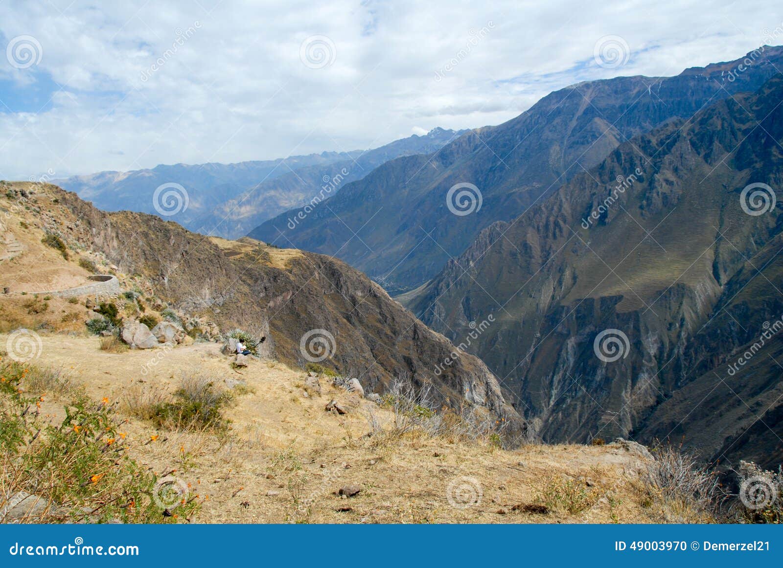 Colca Schlucht, Peru stockfoto. Bild von berg, hügel - 49003970