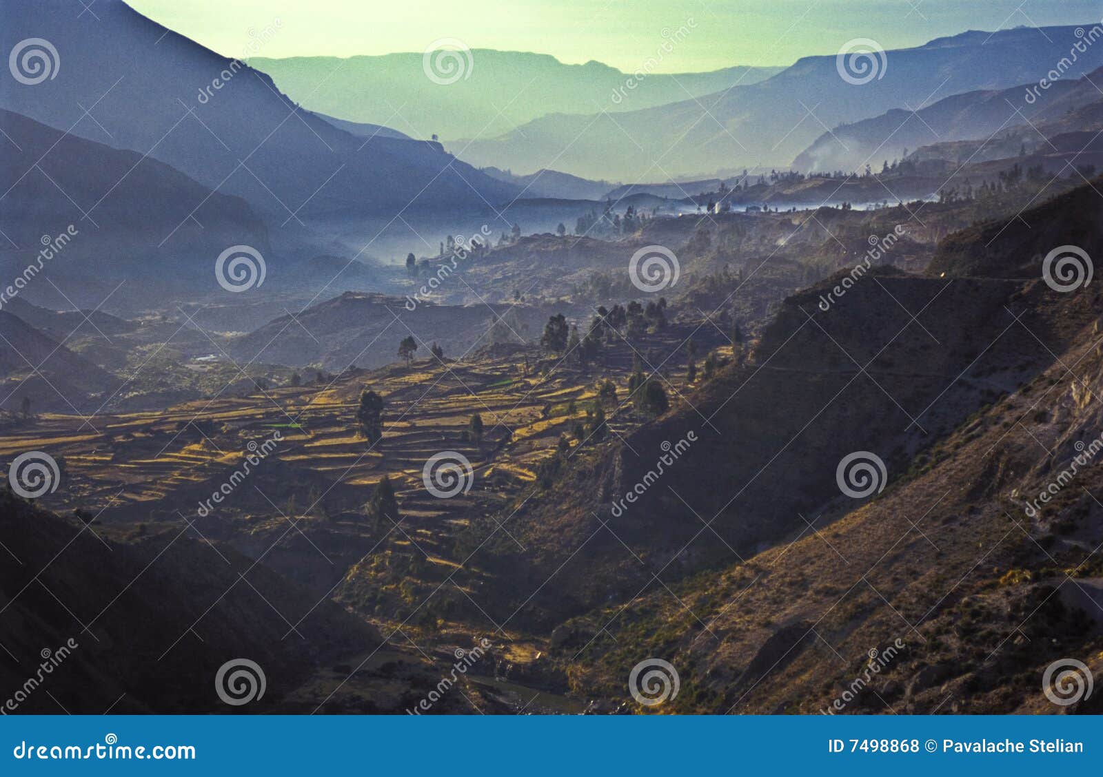 Colca Valey - Inca Terrace - Condors Home #2 Stock Photo - Image of ...