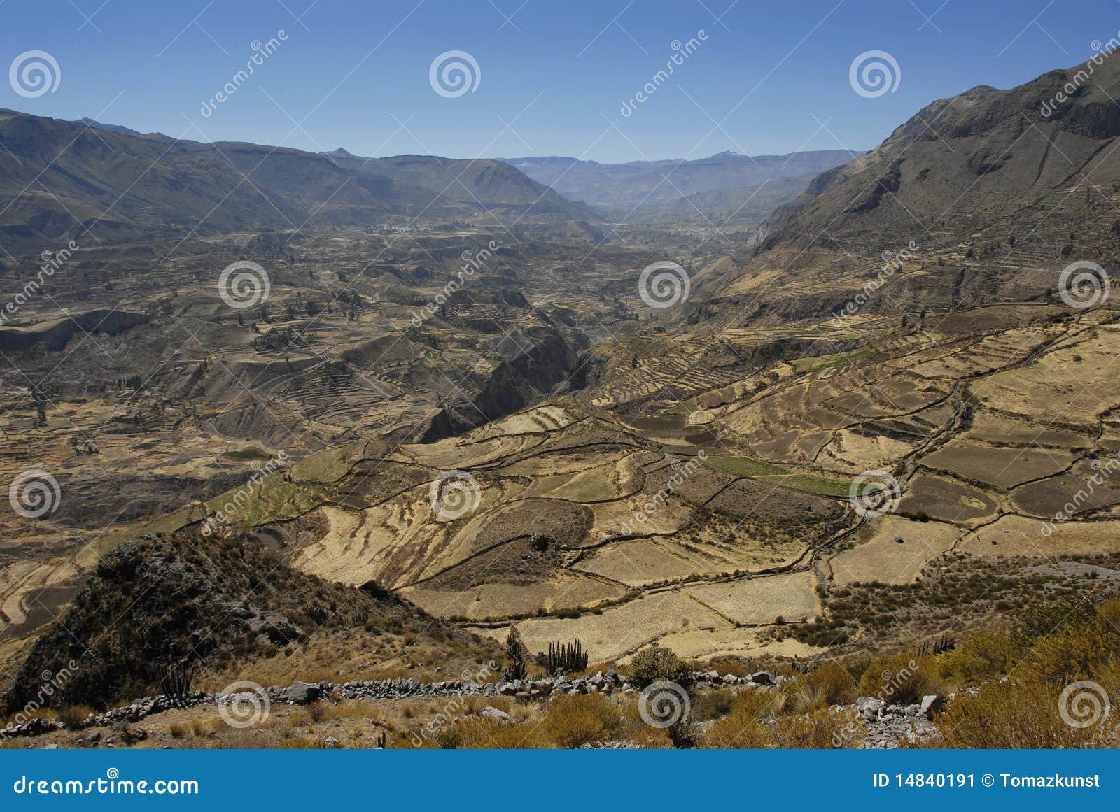 Colca valley, Peru stock image. Image of trek, deep, extreme - 14840191