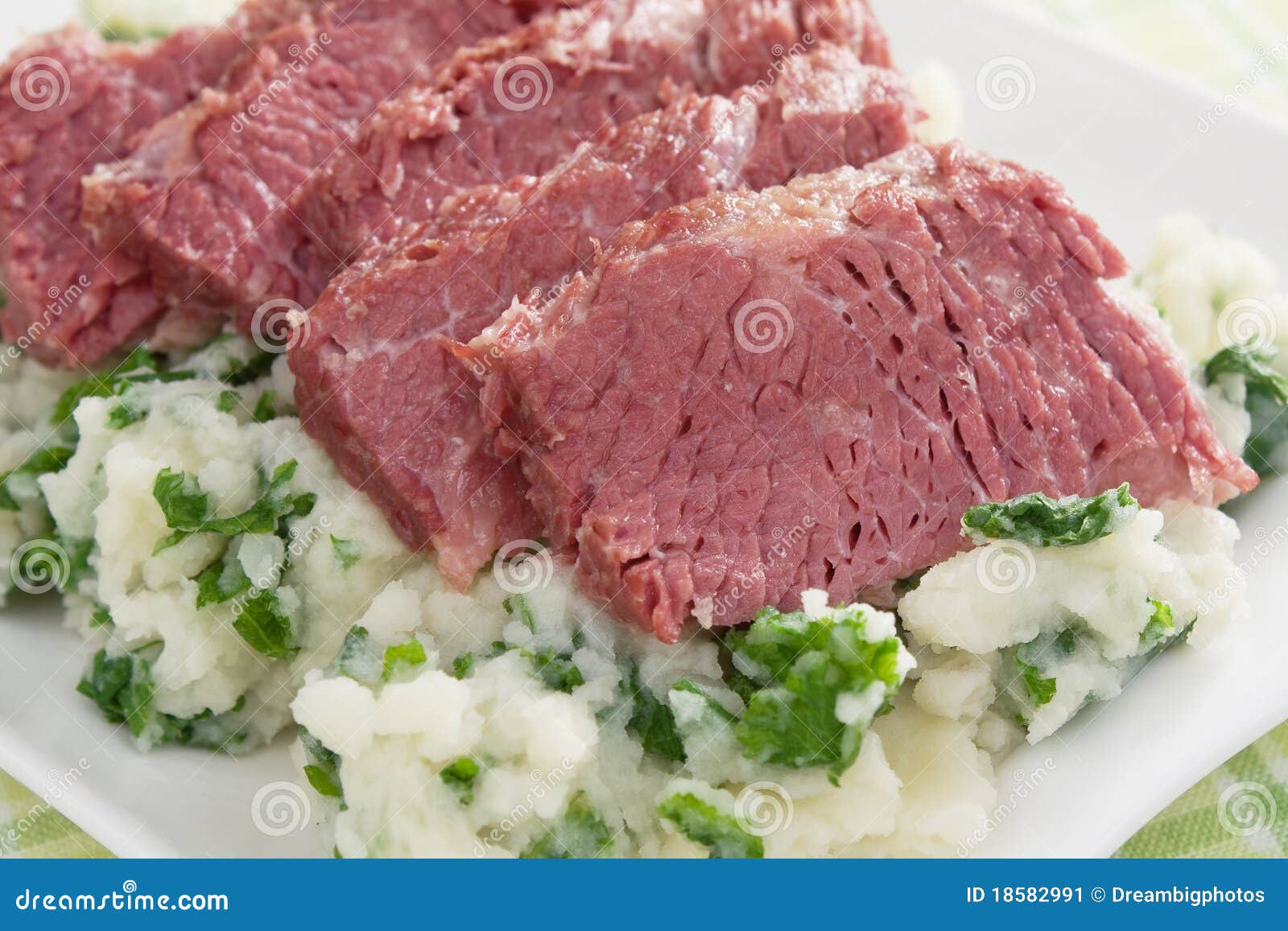 Colcannon and Corned Beef stock image. Image of colcannon - 18582991