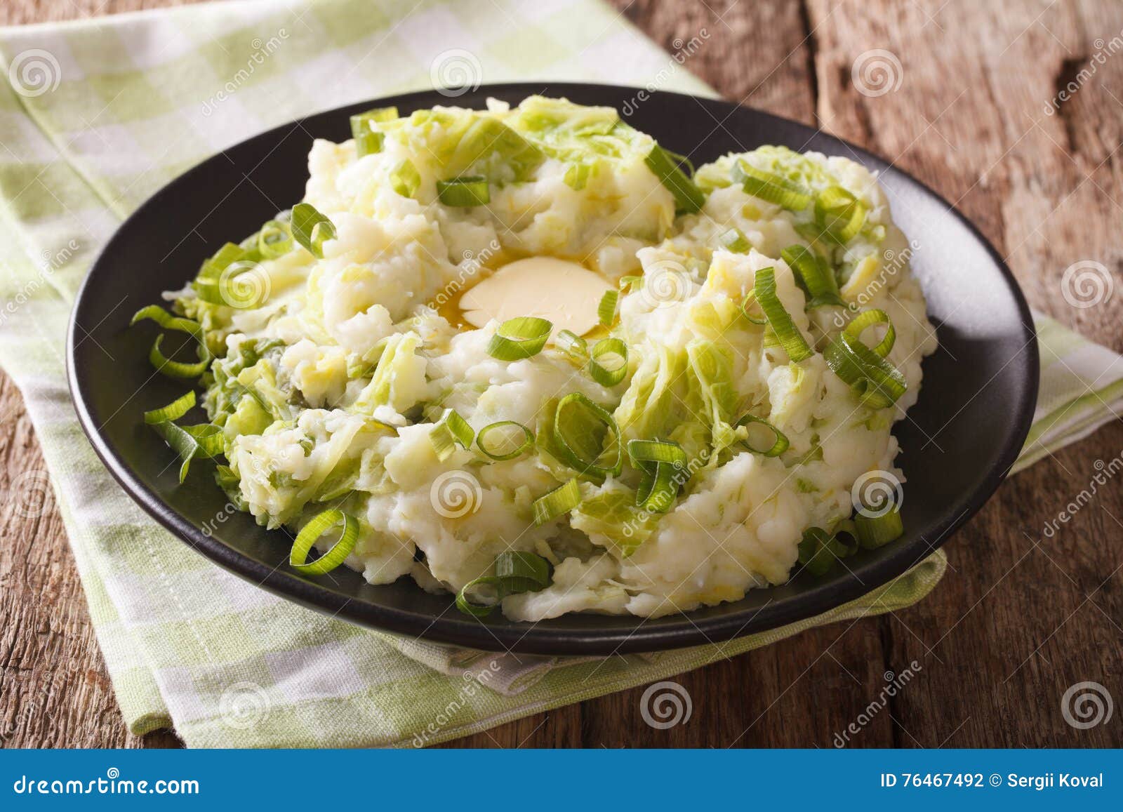 Colcannon the Traditional Irish Dish with Mashed Potato and Cabb Stock ...