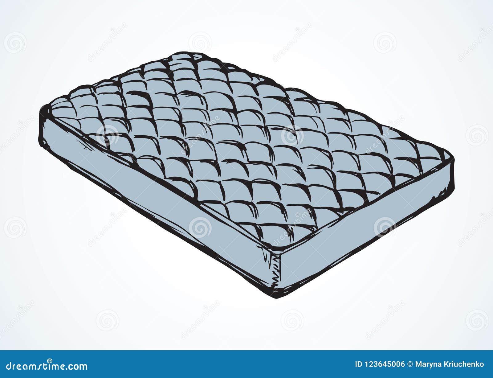 Colchón Gráfico del vector ilustración del vector. Ilustración de cama ...