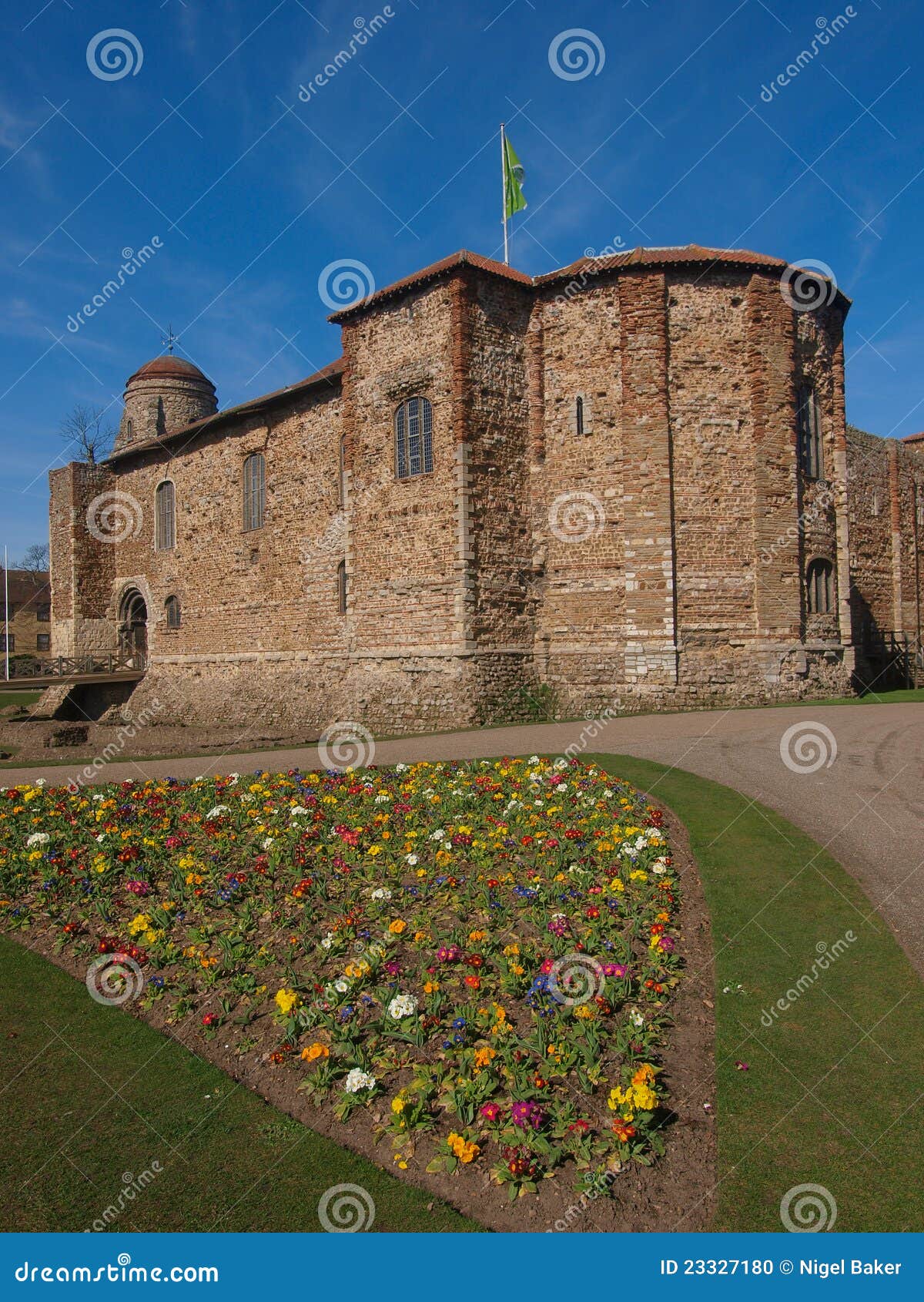 Colchester Castle in Spring Stock Photo - Image of place, tower: 23327180