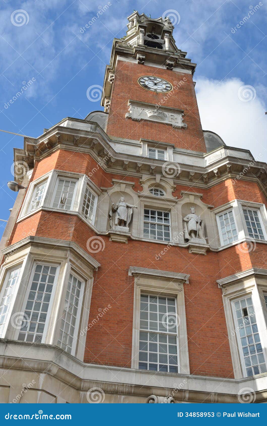 Colchester Town Hall stock image. Image of portland, english - 34858953