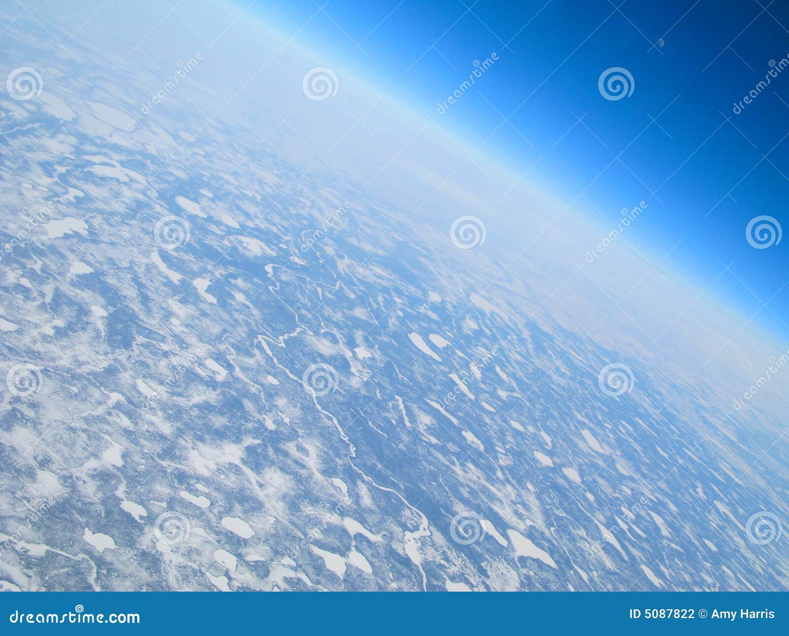 Cold Aerial View stock photo. Image of winter, earth, rivers - 5087822