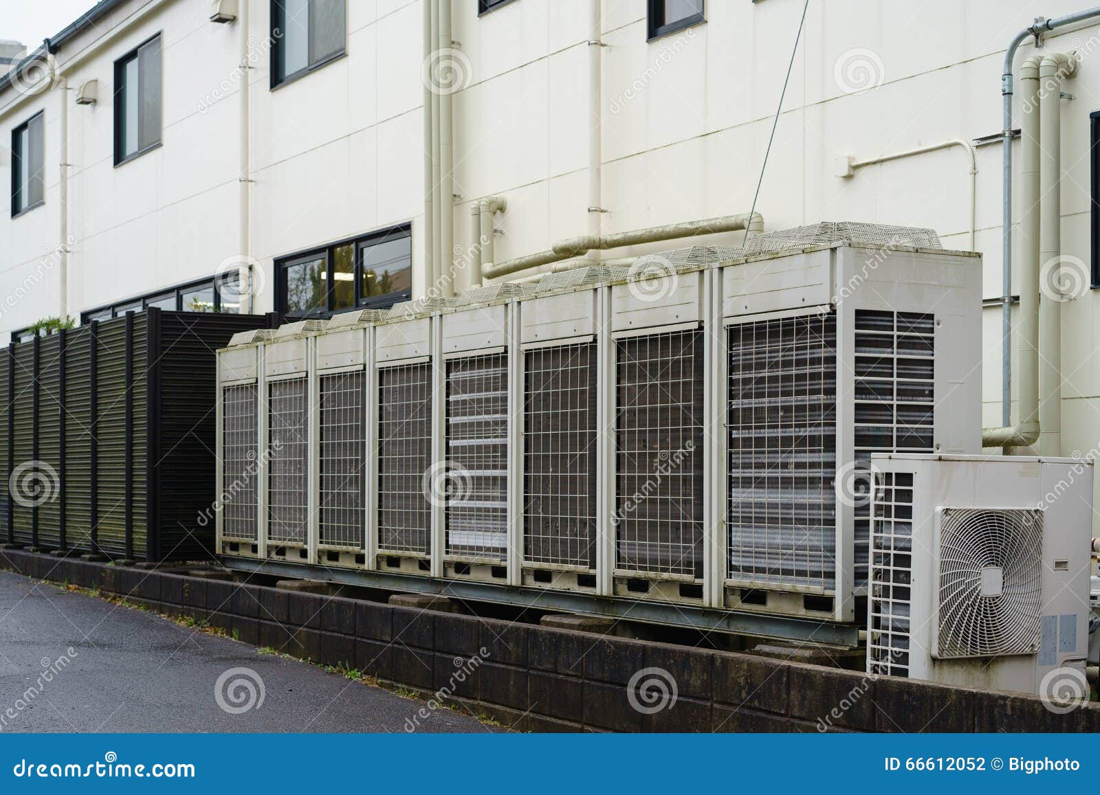 Cold Air Compressor Electric Powerful Stock Photo - Image of outside ...